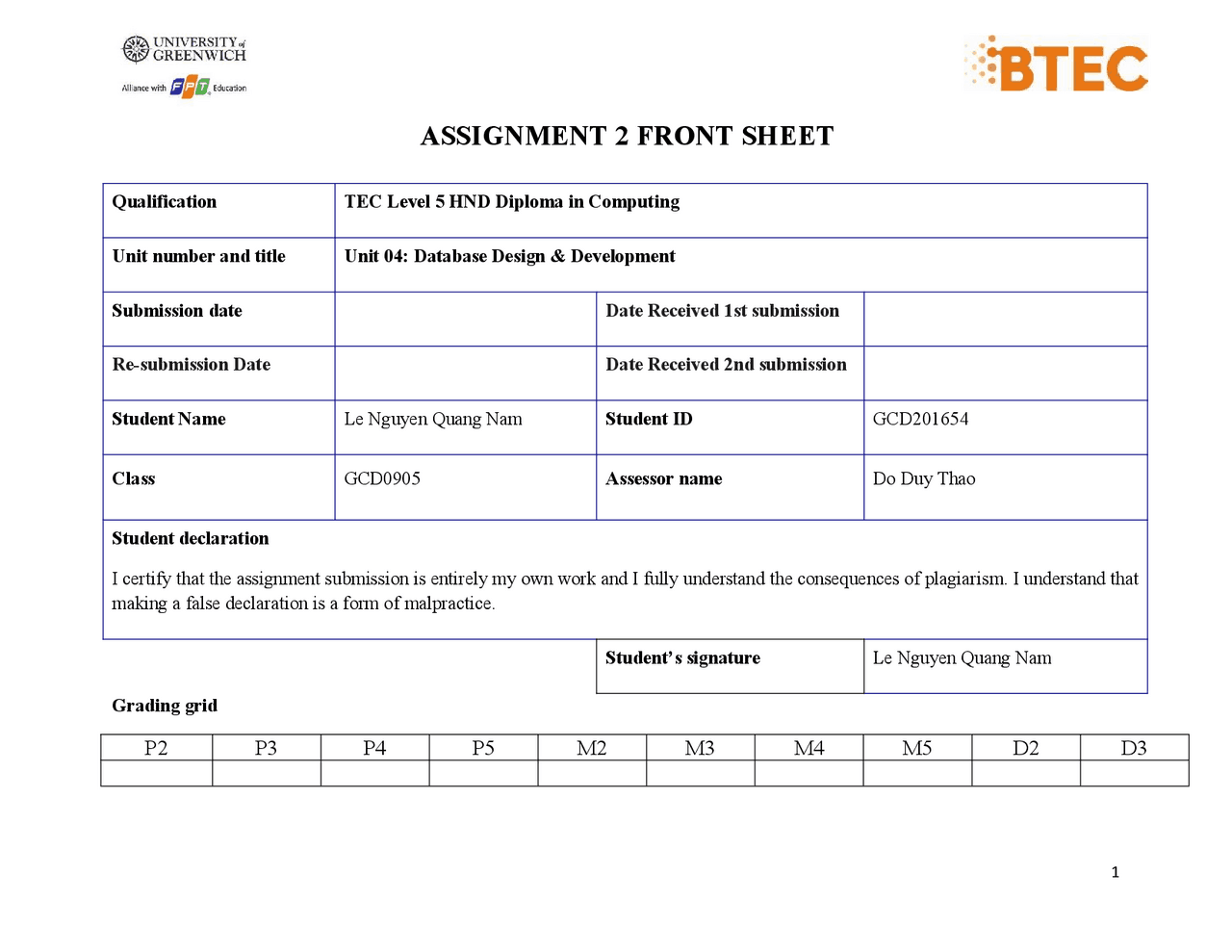 Asm2 1622 Database Programming Assignments Database Programming Docsity