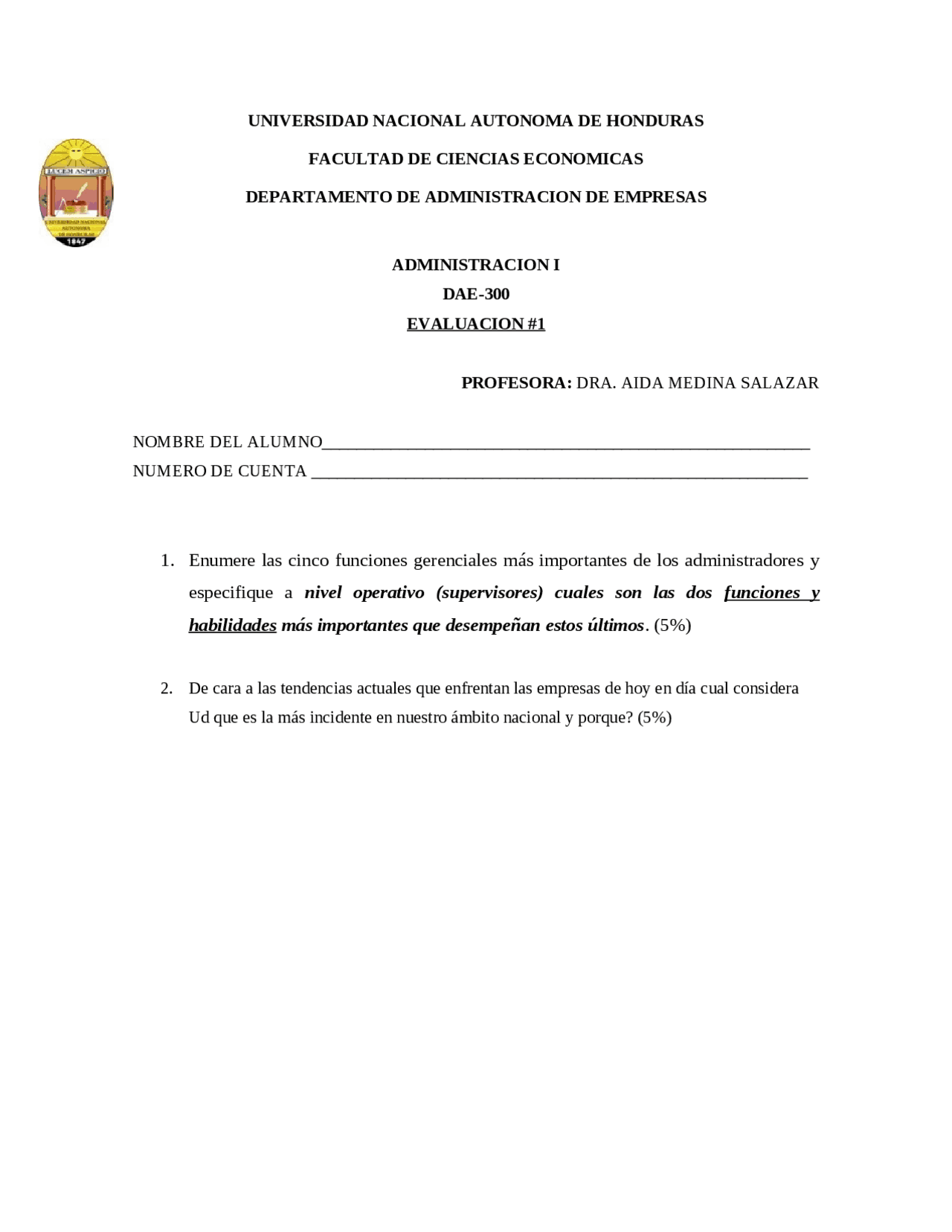 Ejercicios de administracion | Ejercicios de Administración de Empresas ...