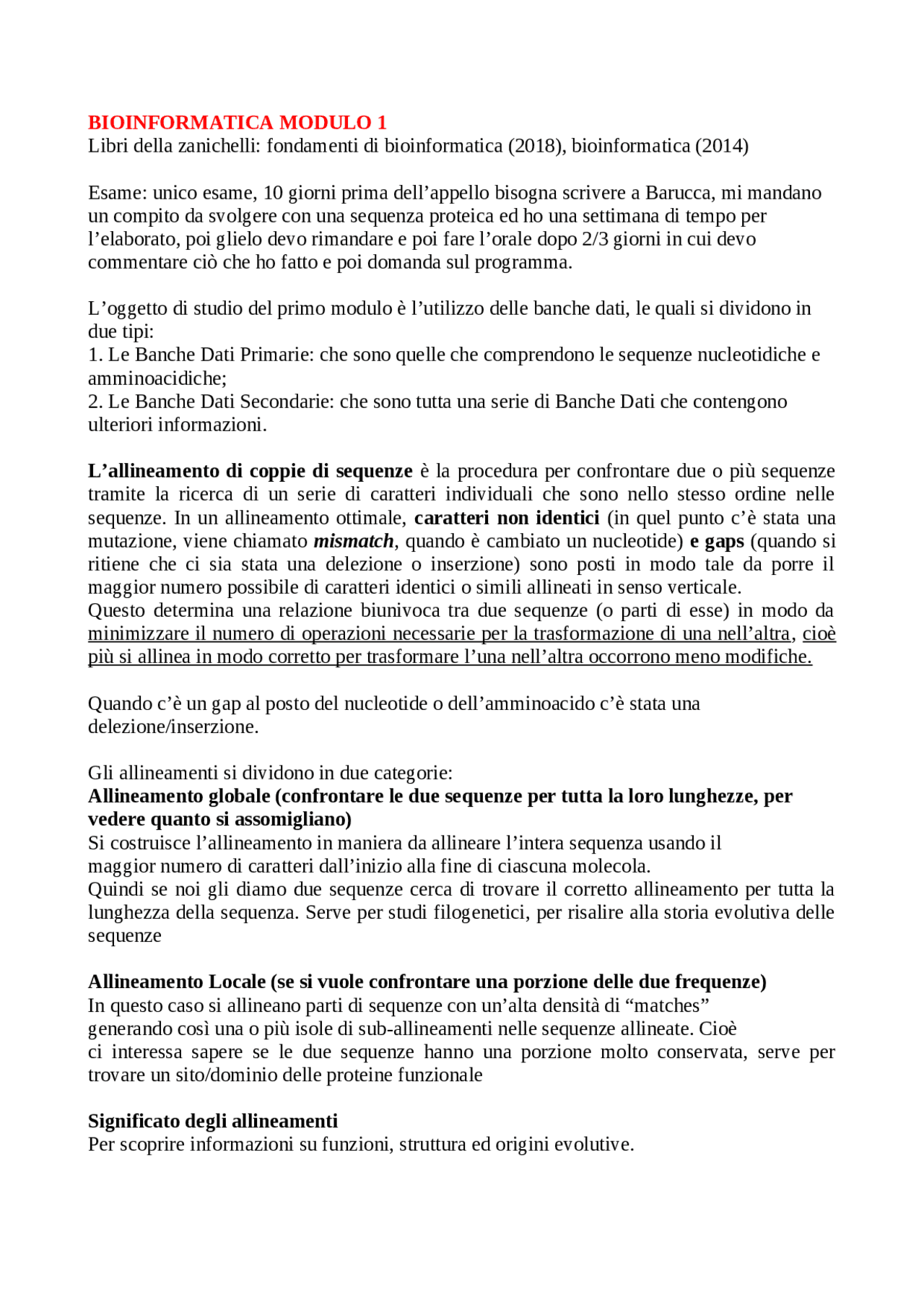 Appunti presi durante le lezioni integrati con le slide | Appunti di ...