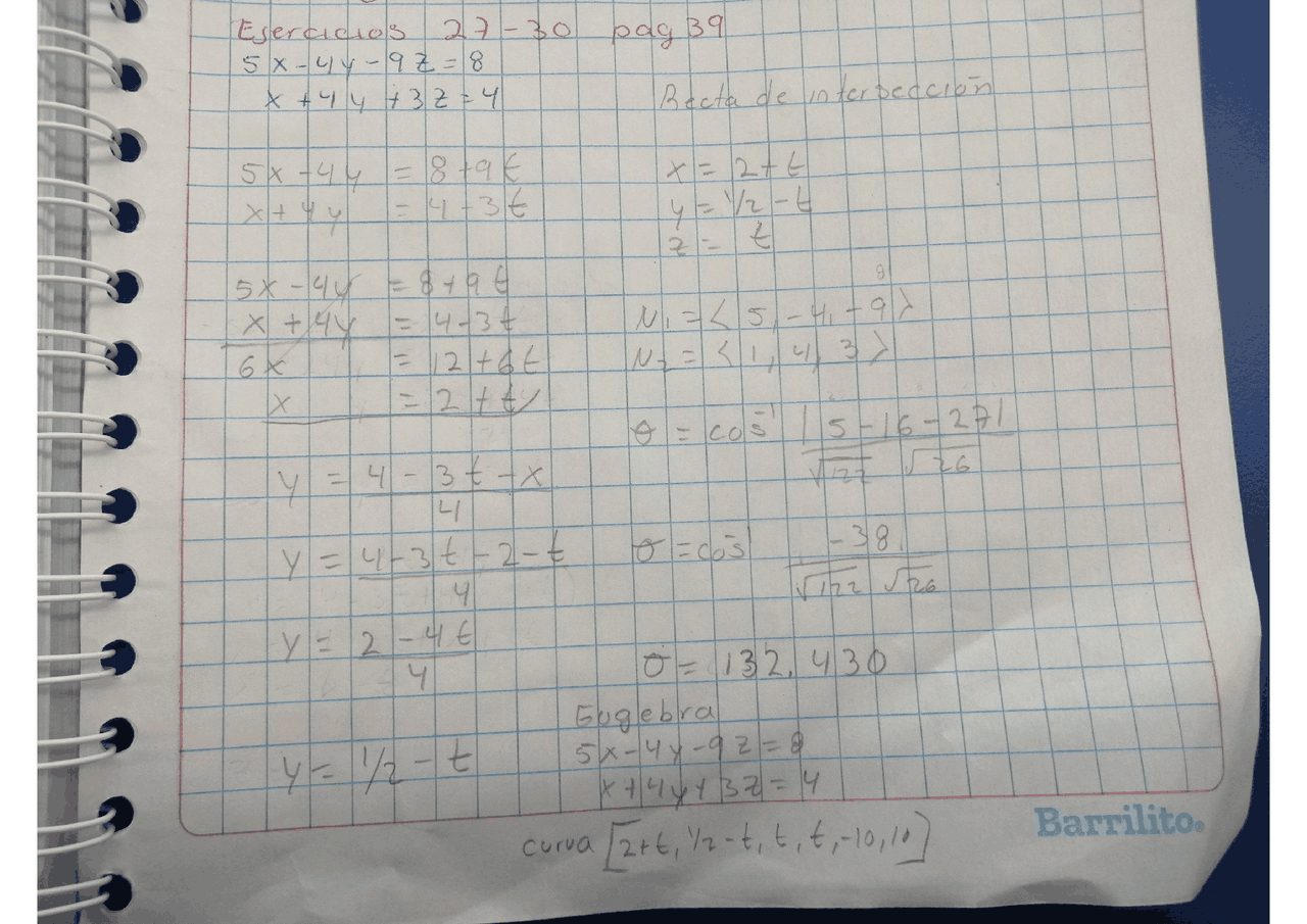 Calculo vectorial matemáticas 3 | Ejercicios de Cálculo Avanzado | Docsity