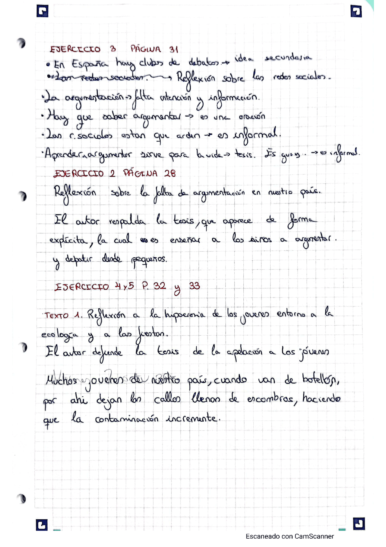 Ejercicios 2do De Bachillerato Ejercicios De Lengua Y Literatura