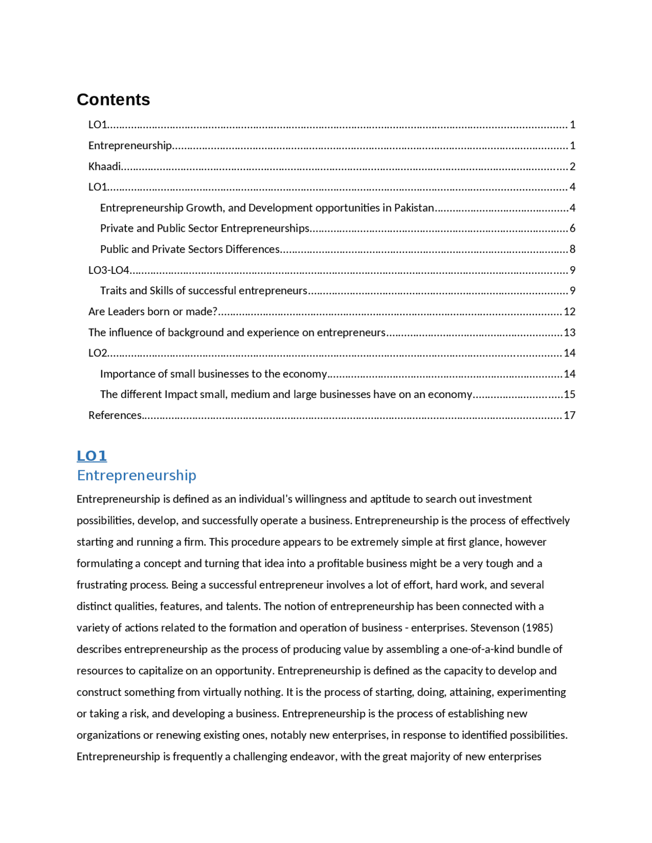 Entrepreneurship Hnd Assignment Assignments Entrepreneurship Docsity