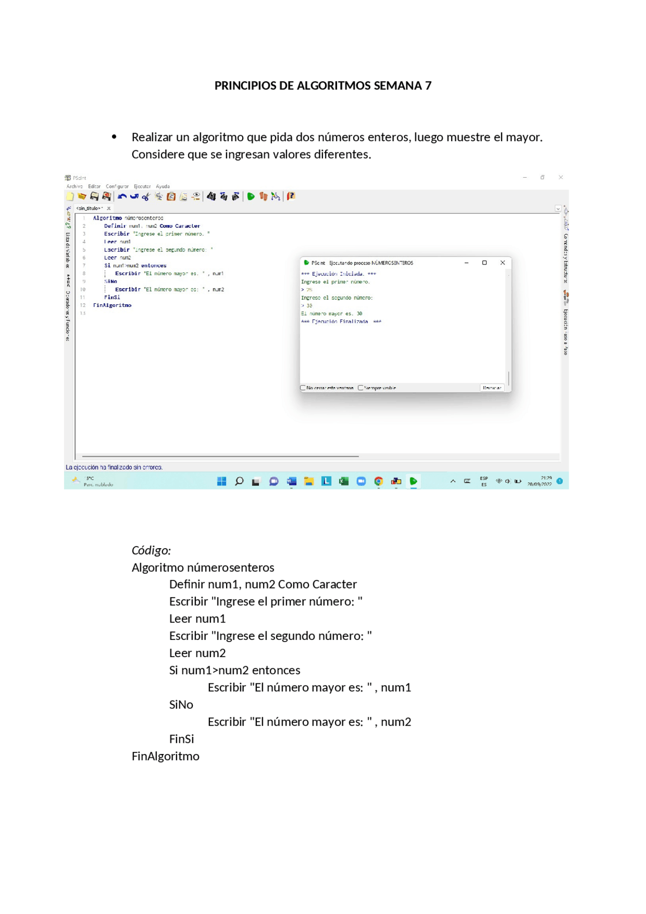 S07.s1 - Resolver ejercicios | Ejercicios de Algoritmos y Programación | Docsity