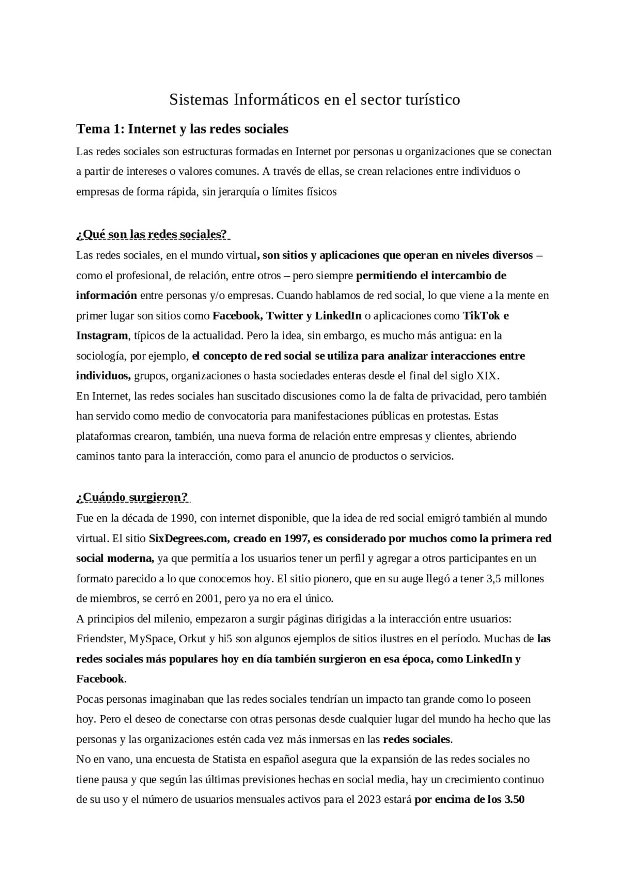 Sistemas Informáticos Tema 1 Al 3 Apuntes De Sistemas Informáticos