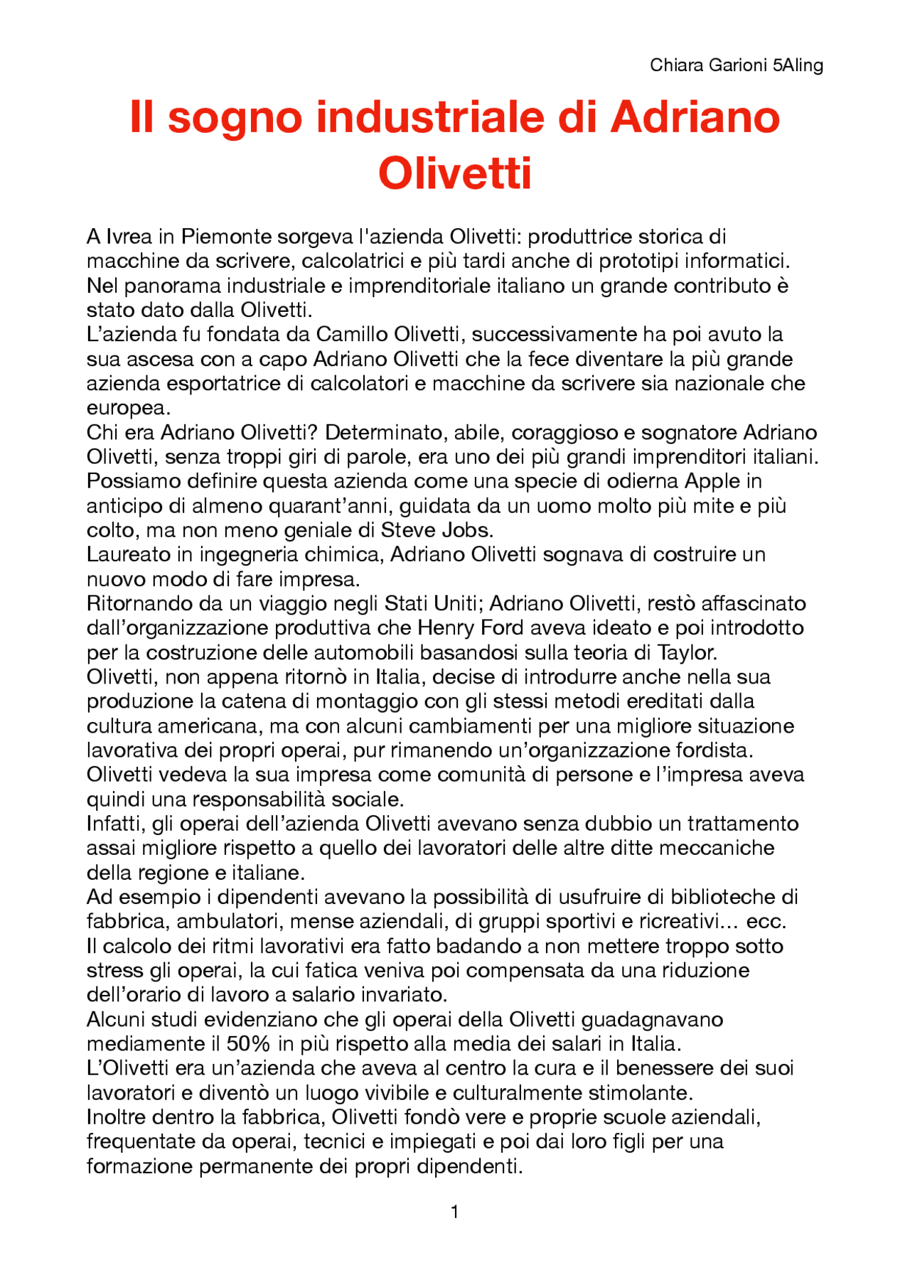 Ricerca Su Adriano Olivetti Guide Progetti E Ricerche Di Storia