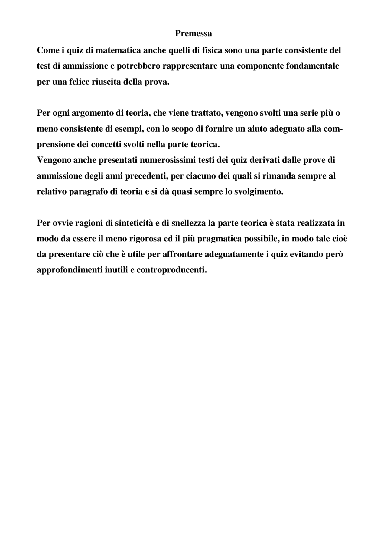 Test Di Preparazione Mercatorum Fisica Appunti Di Fisica Docsity