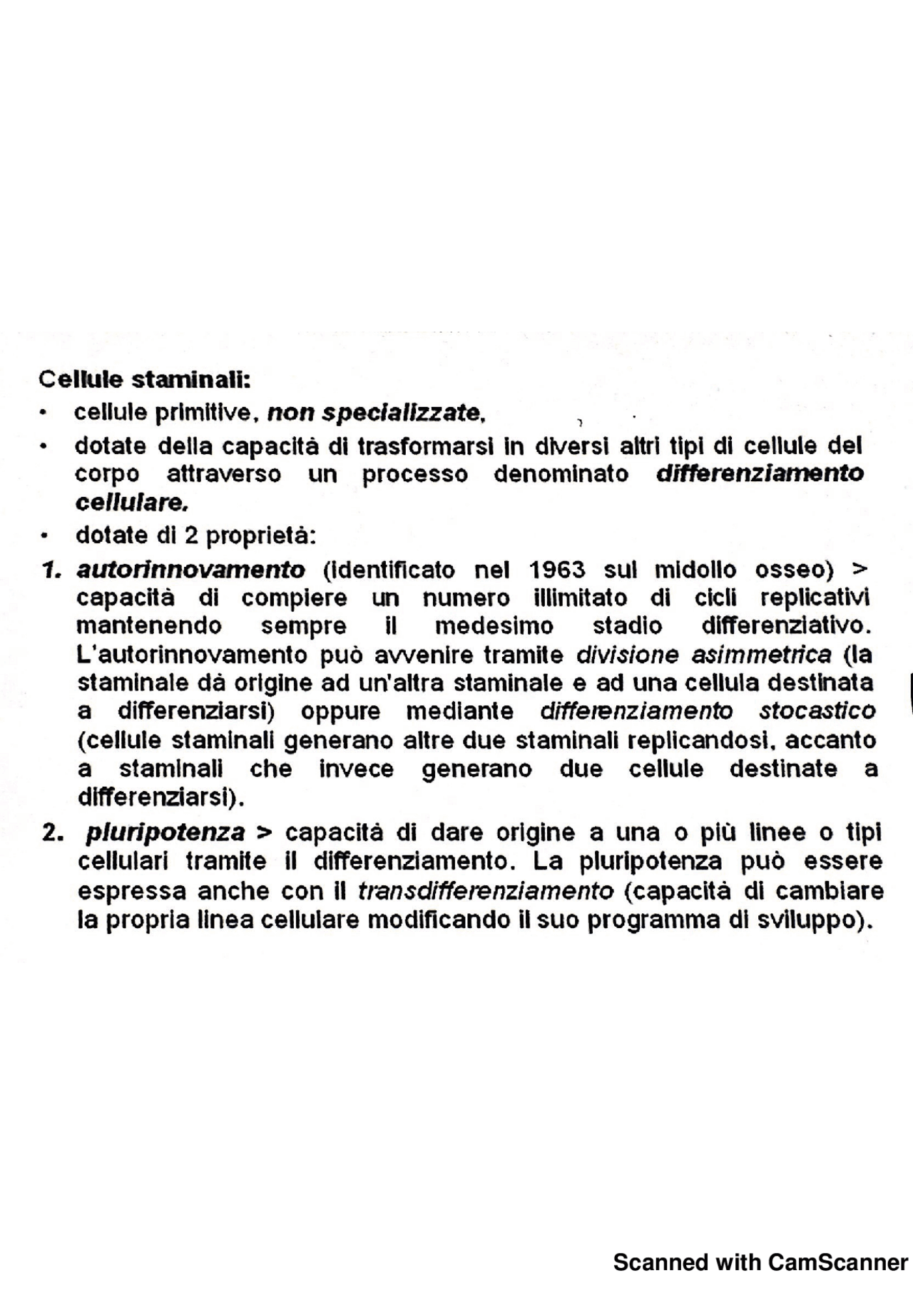 Biologia Dello Sviluppo Unime Dispense Di Biologia Dello Sviluppo