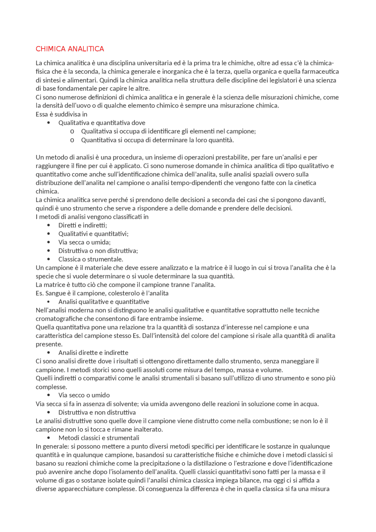 Chimica Analitica Ctf Prof Marrubuni Unipv Dispense Di Chimica