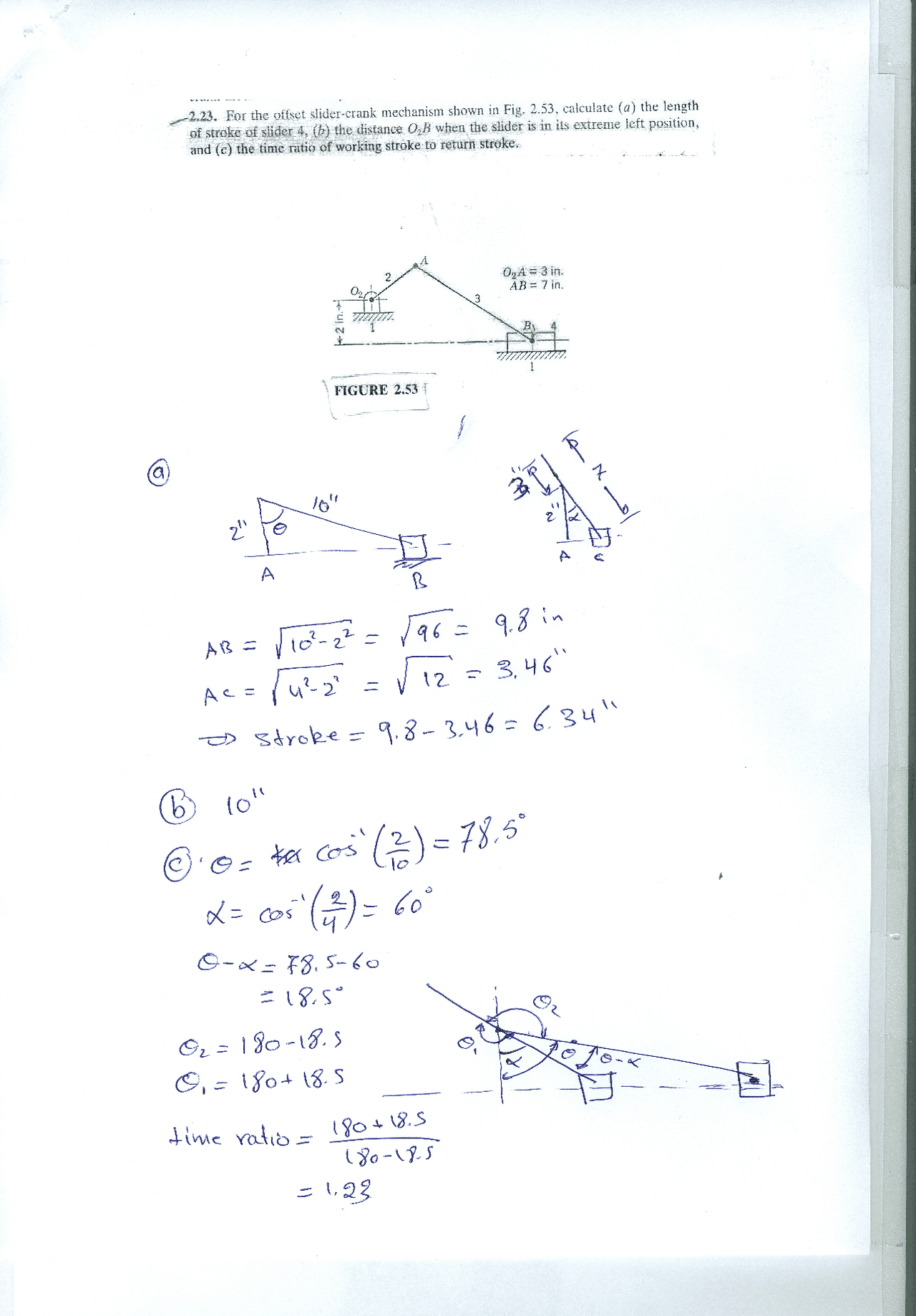 Hw1 Solution About Ch1 Exercises Kinematics Docsity