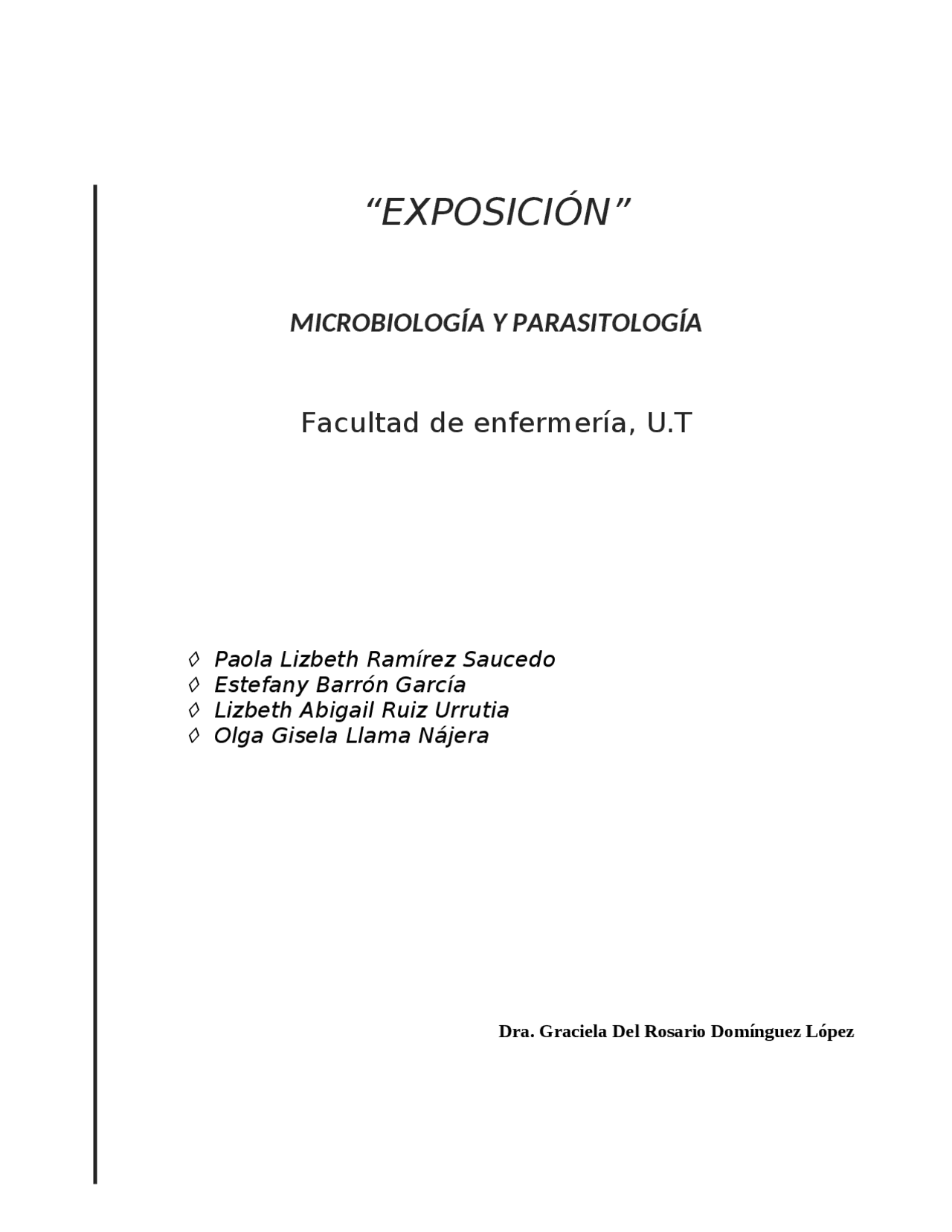 Resumen De Exposición Apuntes De Microbiología Docsity