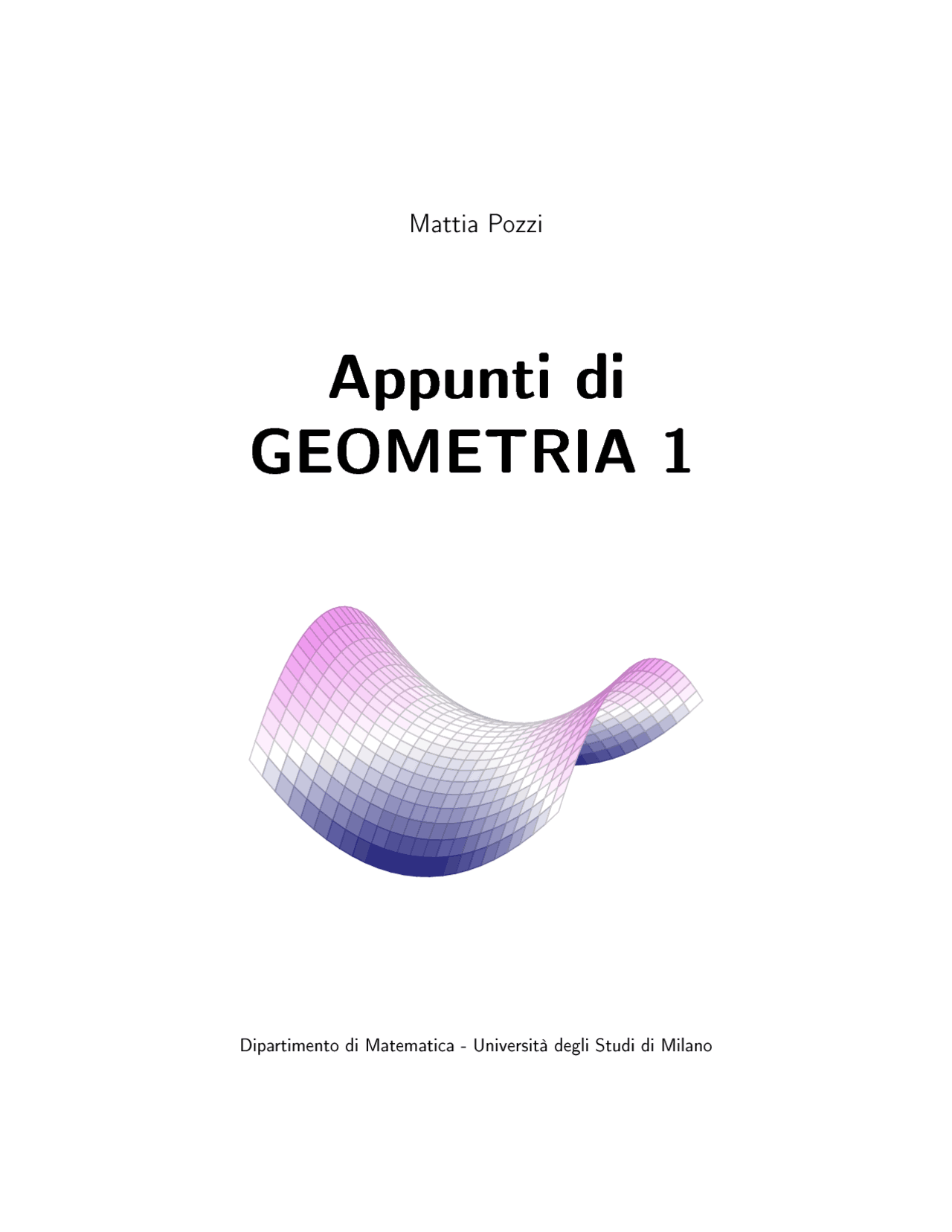 Appunti Di Geometria 1 Algebra Lineare Appunti Di Geometria I Docsity