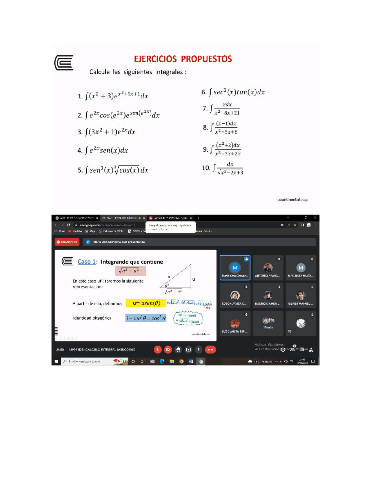 Ejercicios De Calculo Integral Resúmenes De Matemáticas Docsity