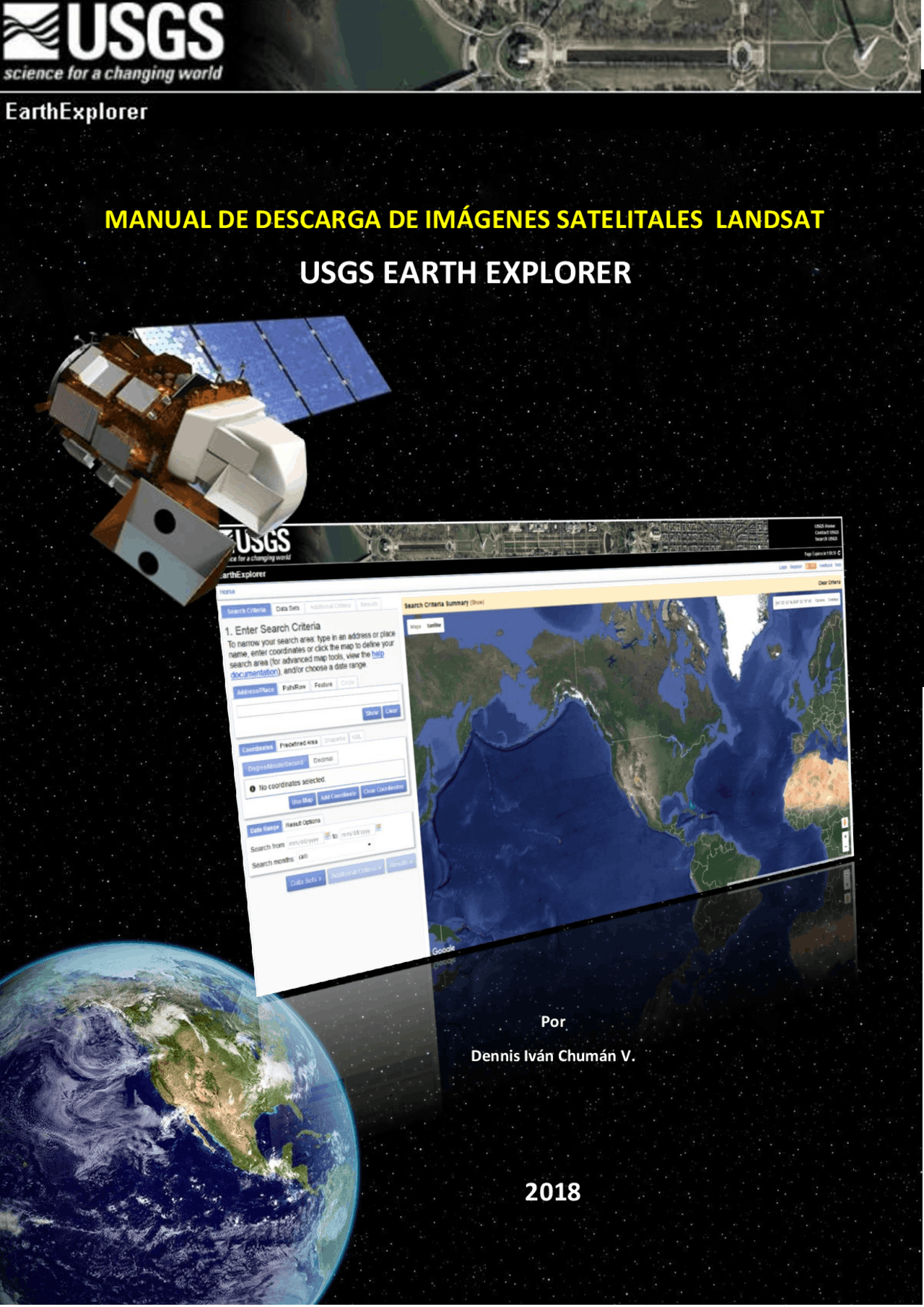 Manual de descarga de imágenes satelitales Landsat de USGS Earth ...