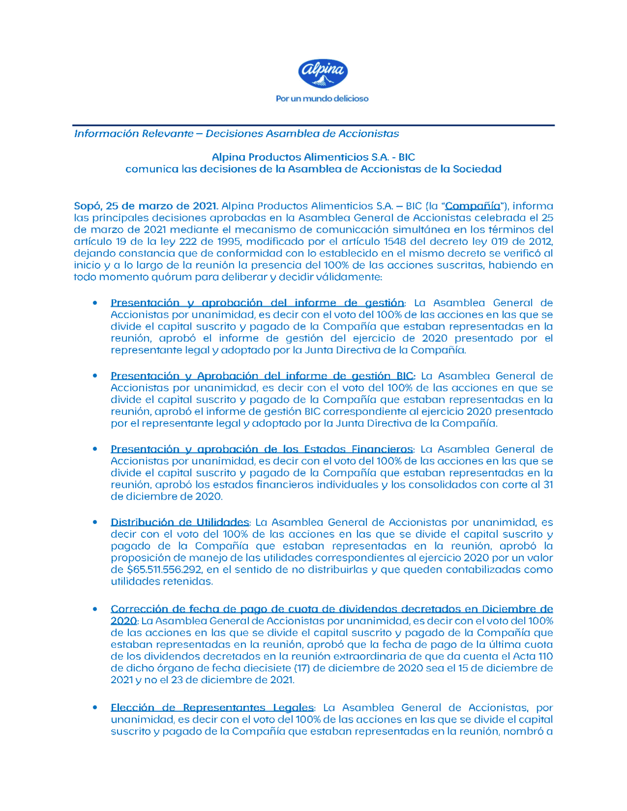 Jd Alpina Decision Resúmenes De Análisis Económico Docsity