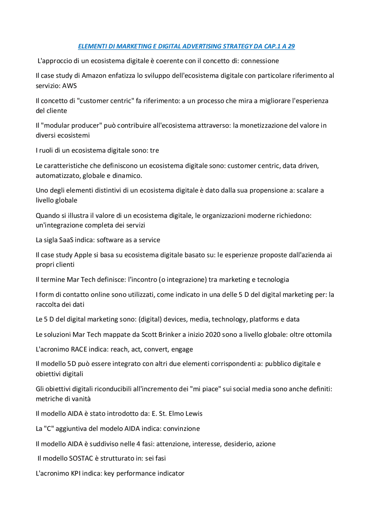 Elementi Di Marketing E Digital Advertising Strategy L 20 Mercatorum