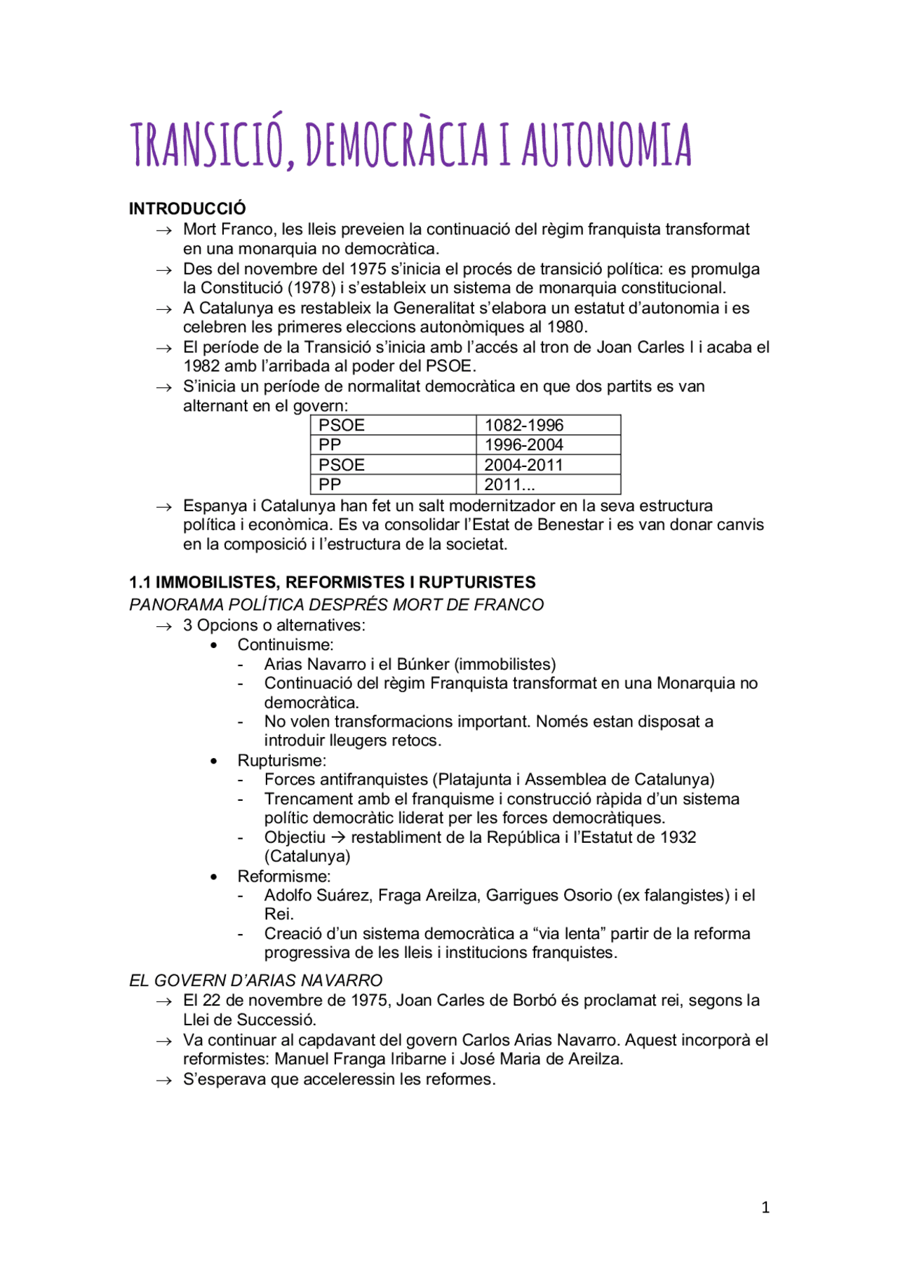 Apuntes Selectividad Esquemas Y Mapas Conceptuales De Historia Docsity