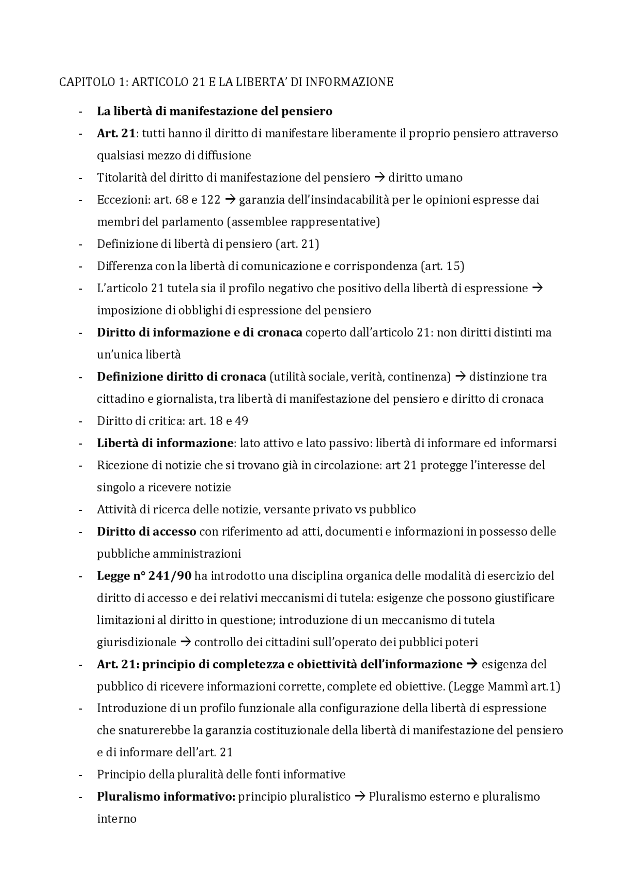 Diritto Dei Mezzi Di Comunicazione Dispense Di Diritto Privato Docsity