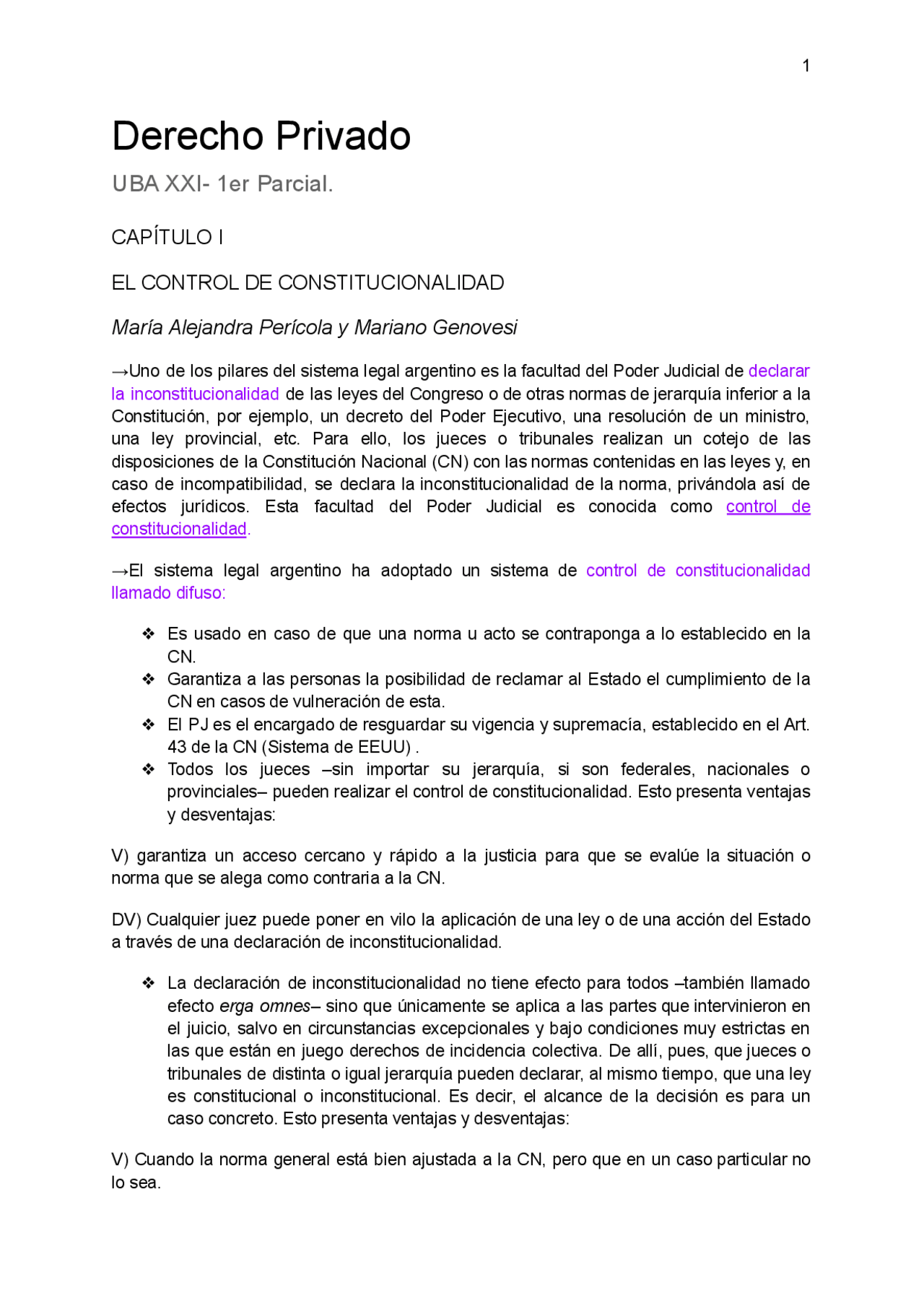 Resumen Primer Parcial Resúmenes De Derecho Privado Docsity