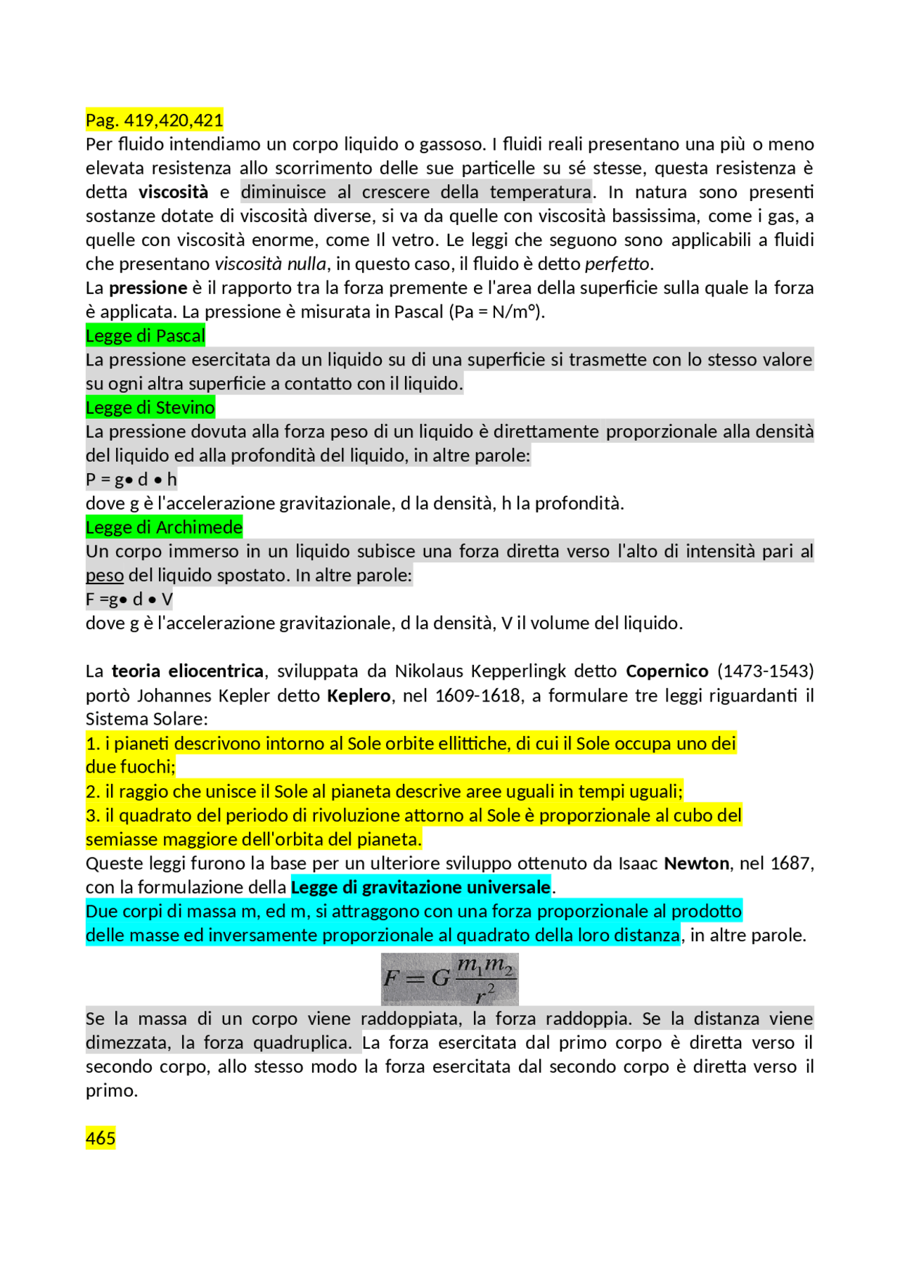 Leggi Di Fisica Base Per Test Universitari Schemi E Mappe Concettuali