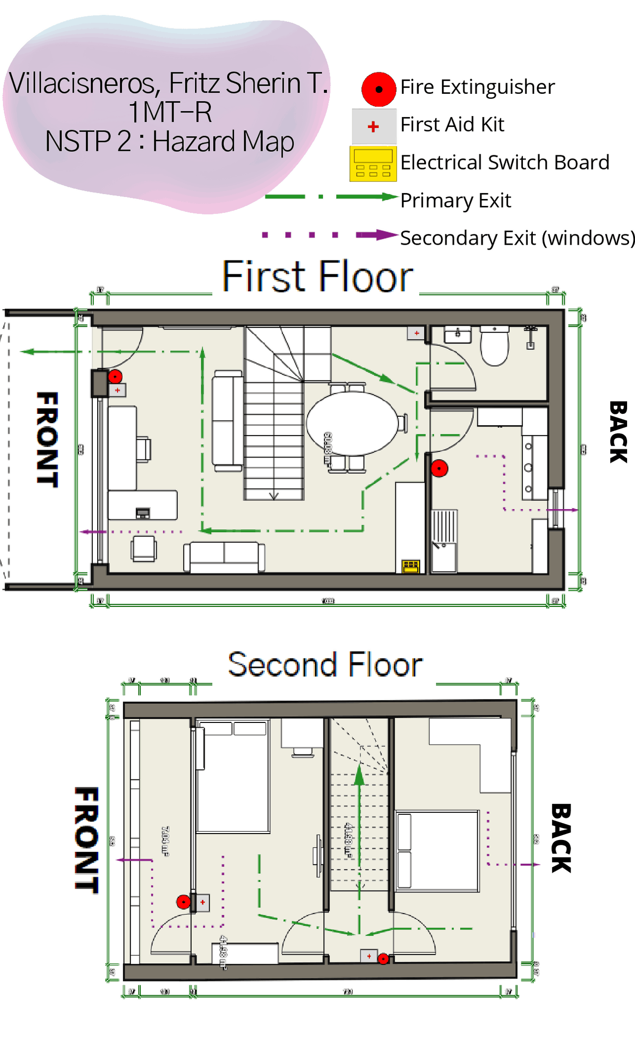Hazard Map - NSTP II | Assignments Nationality law | Docsity