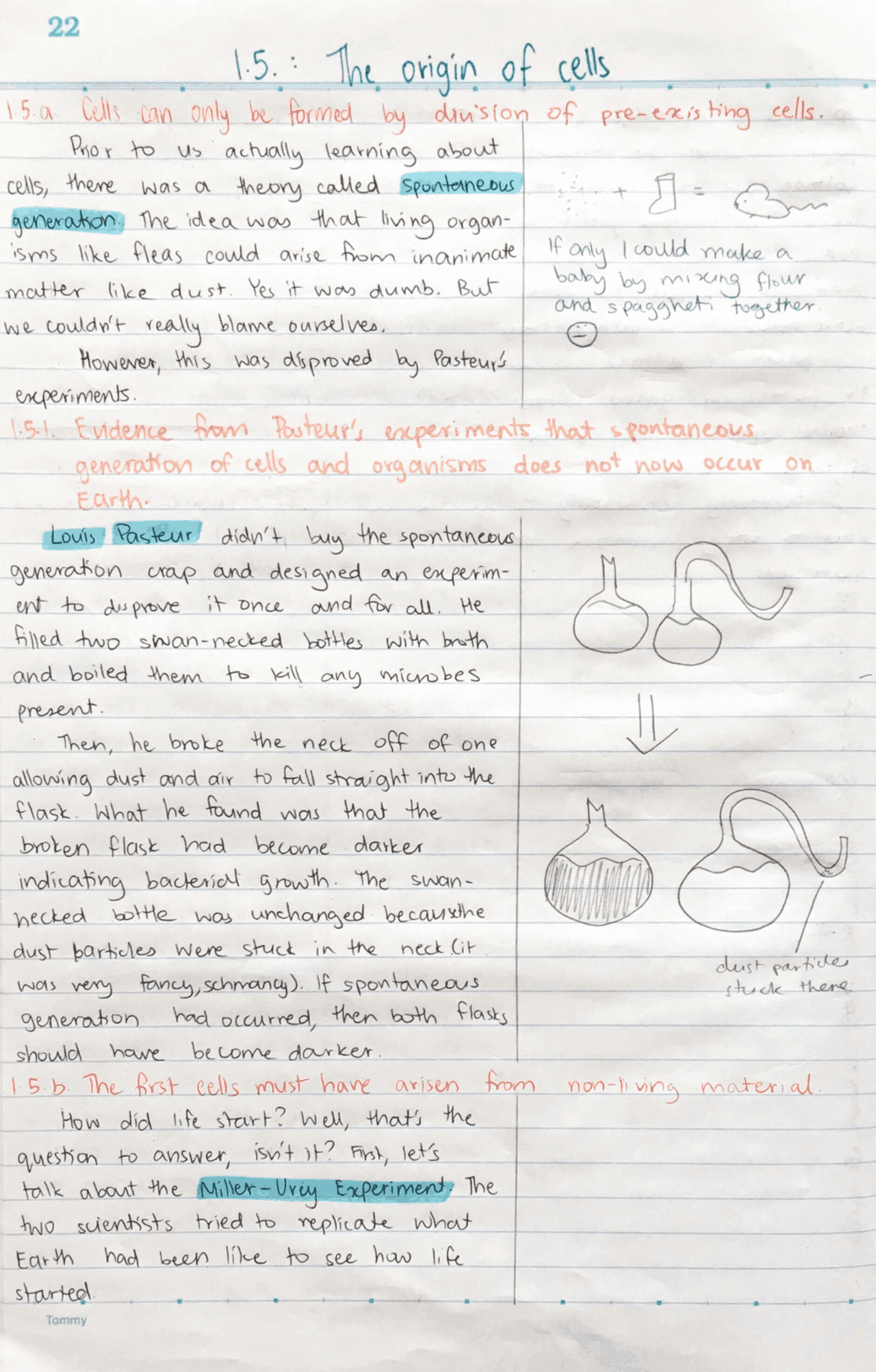 The origin of cells -Biology | Study notes Cell Biology | Docsity