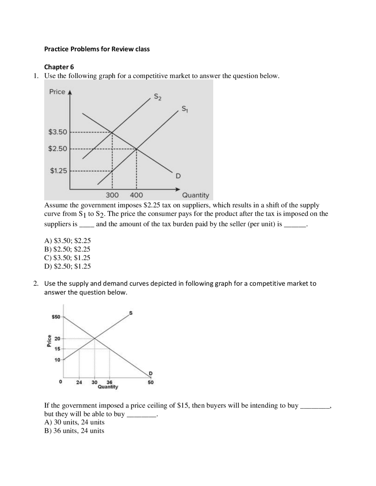 Exam Practice Midterm 2 Exams Microeconomics Docsity