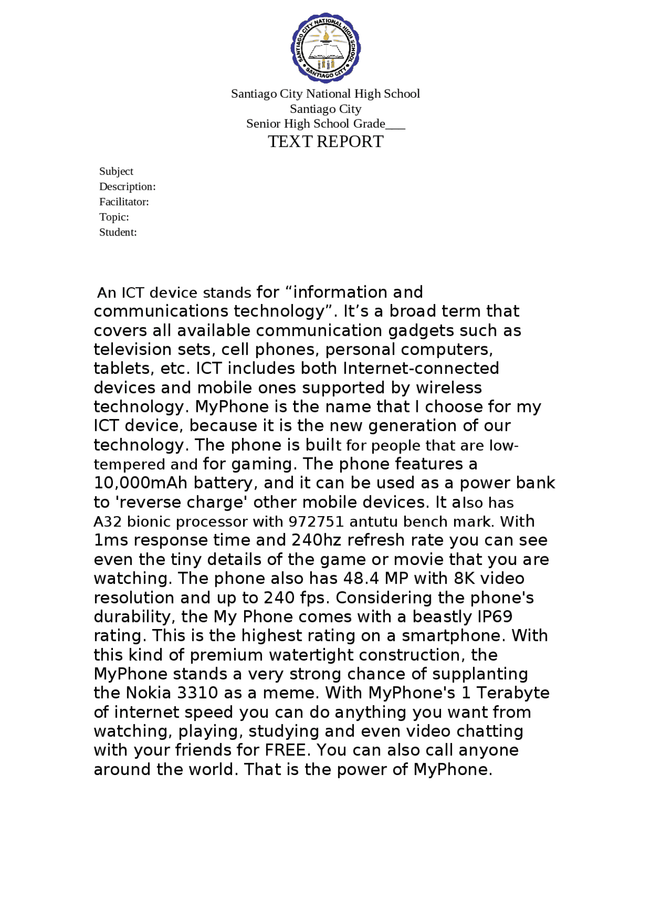 General Instructions Assignments Mathematics Docsity