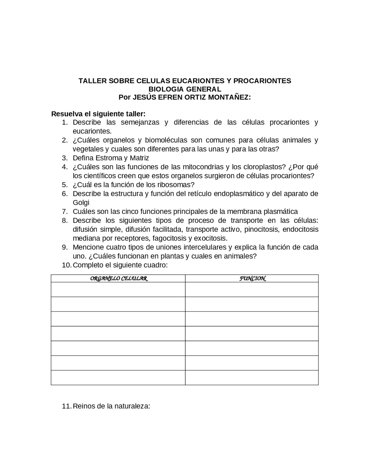 Celulas Procariotas Y Eucariotas Ejercicios De Bacteriología Docsity