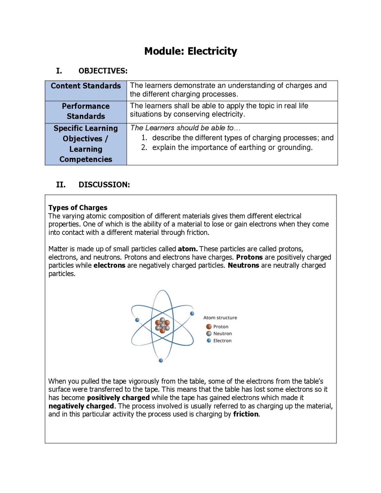 Sample module for Grade 7 | Study Guides, Projects, Research Physics ...