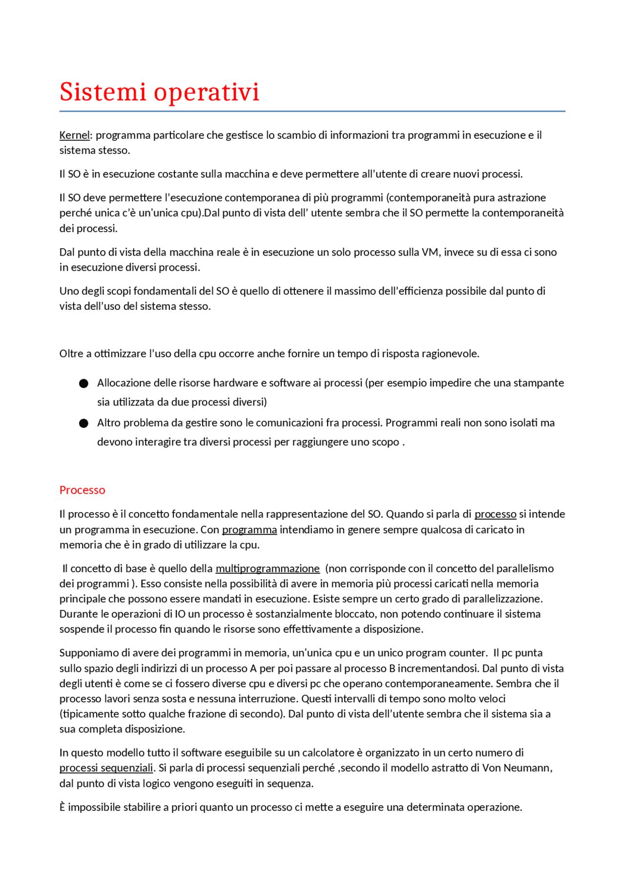 Corso completo di Sistemi Operativi | Appunti di Sistemi Operativi ...