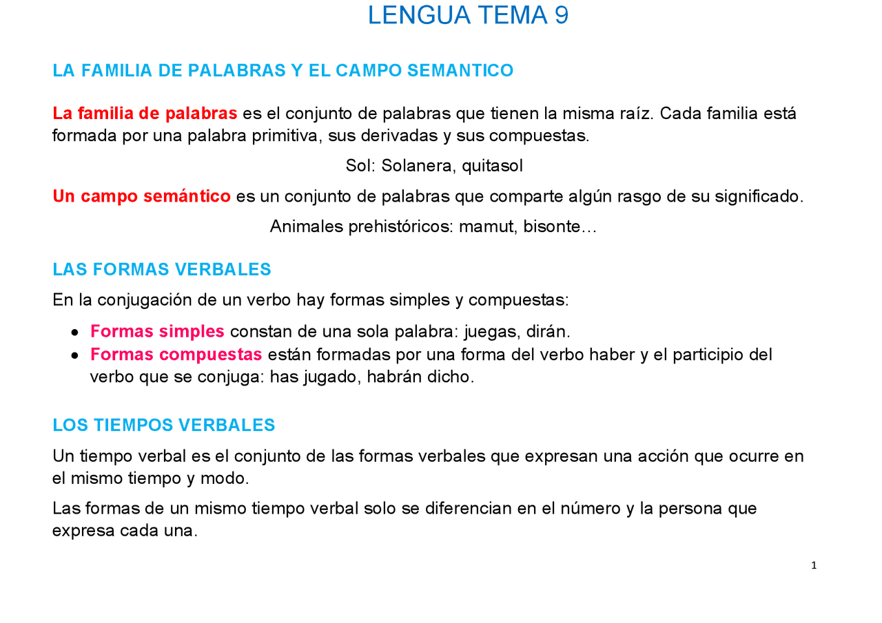 LENGUA TEMA 9 SM 5 PRIMARIA | Resúmenes de Lengua y Literatura | Docsity