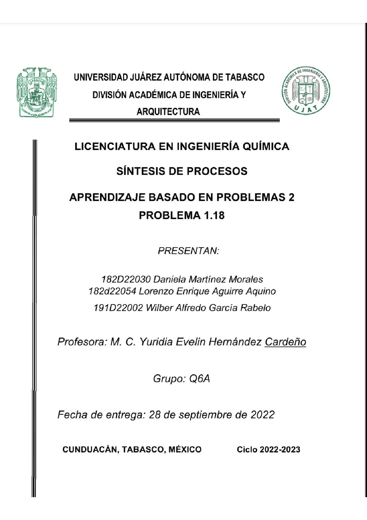 Síntesis De Procesos Quimicos Apuntes De Procesos Químicos Docsity