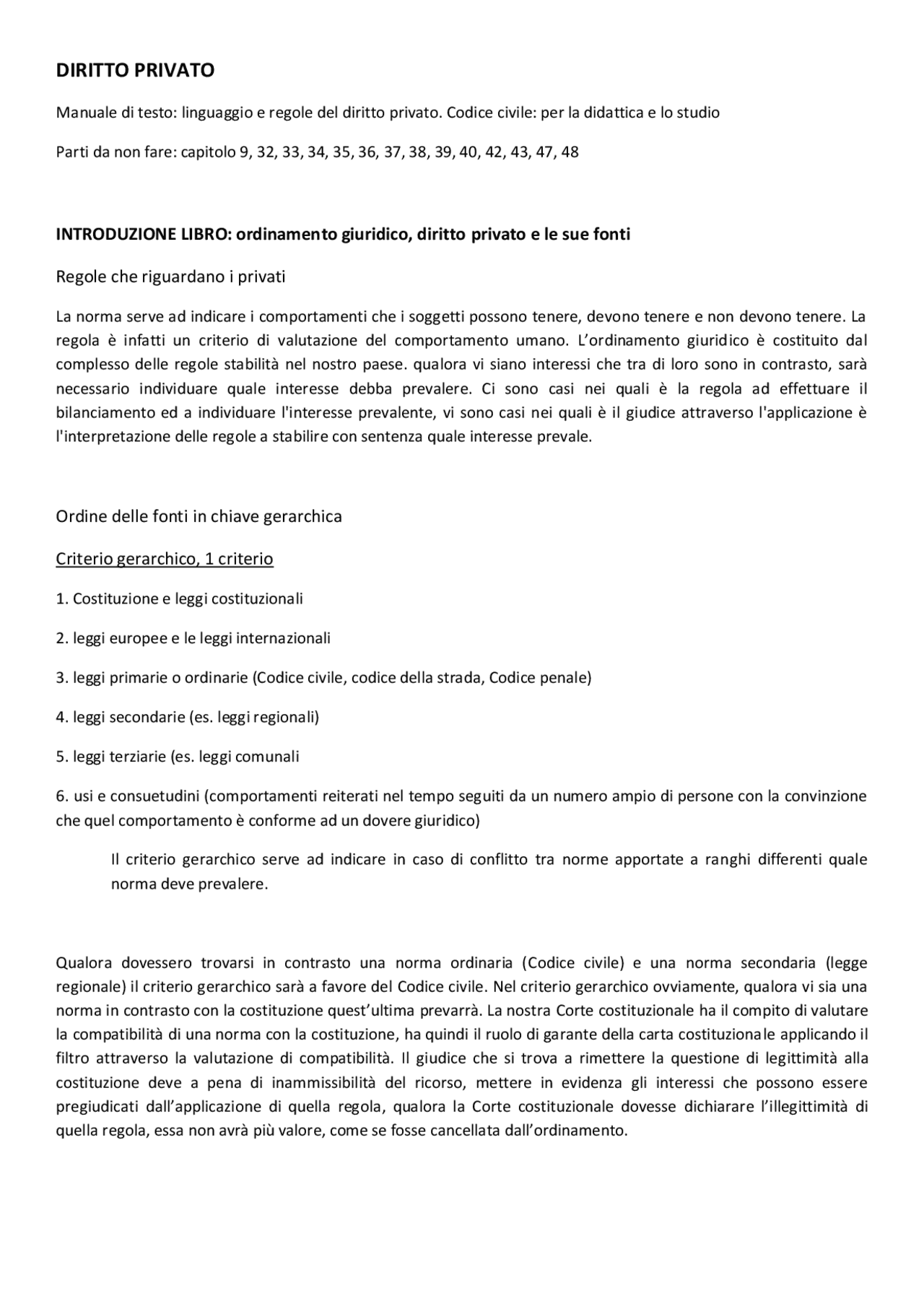 DIRITTO PRIVATO UNIBG - documento completo per l'esame | Appunti di Diritto Privato | Docsity