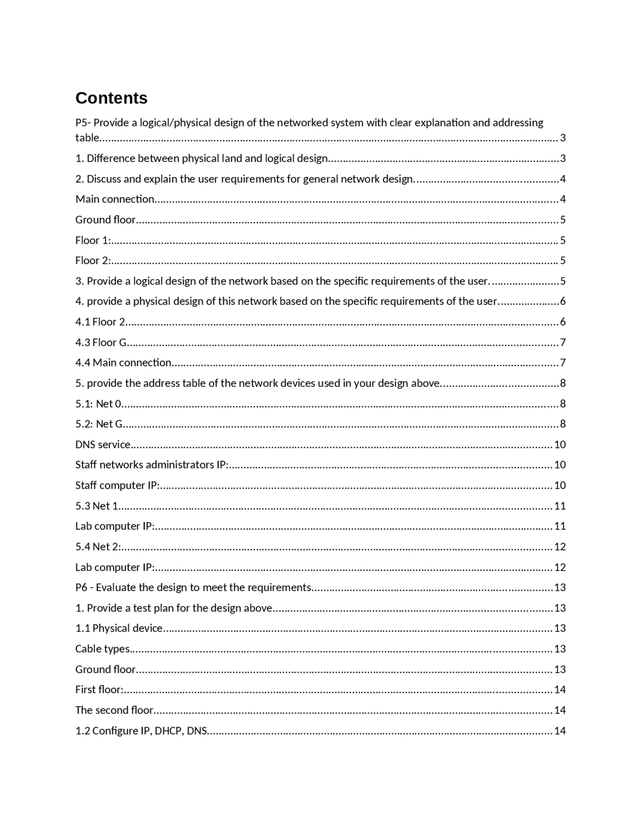 Assignment 2 Networking Infrastructure Slides Technical English Docsity