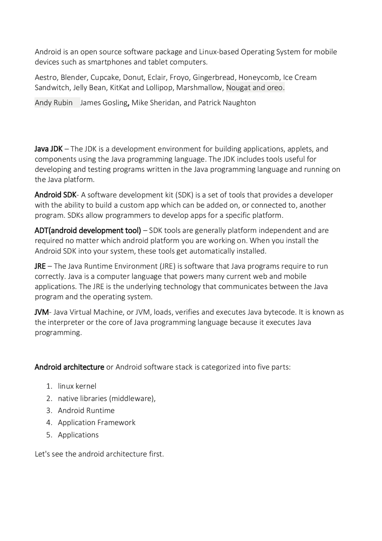 Theory of APP Development | Summaries Computer Science | Docsity