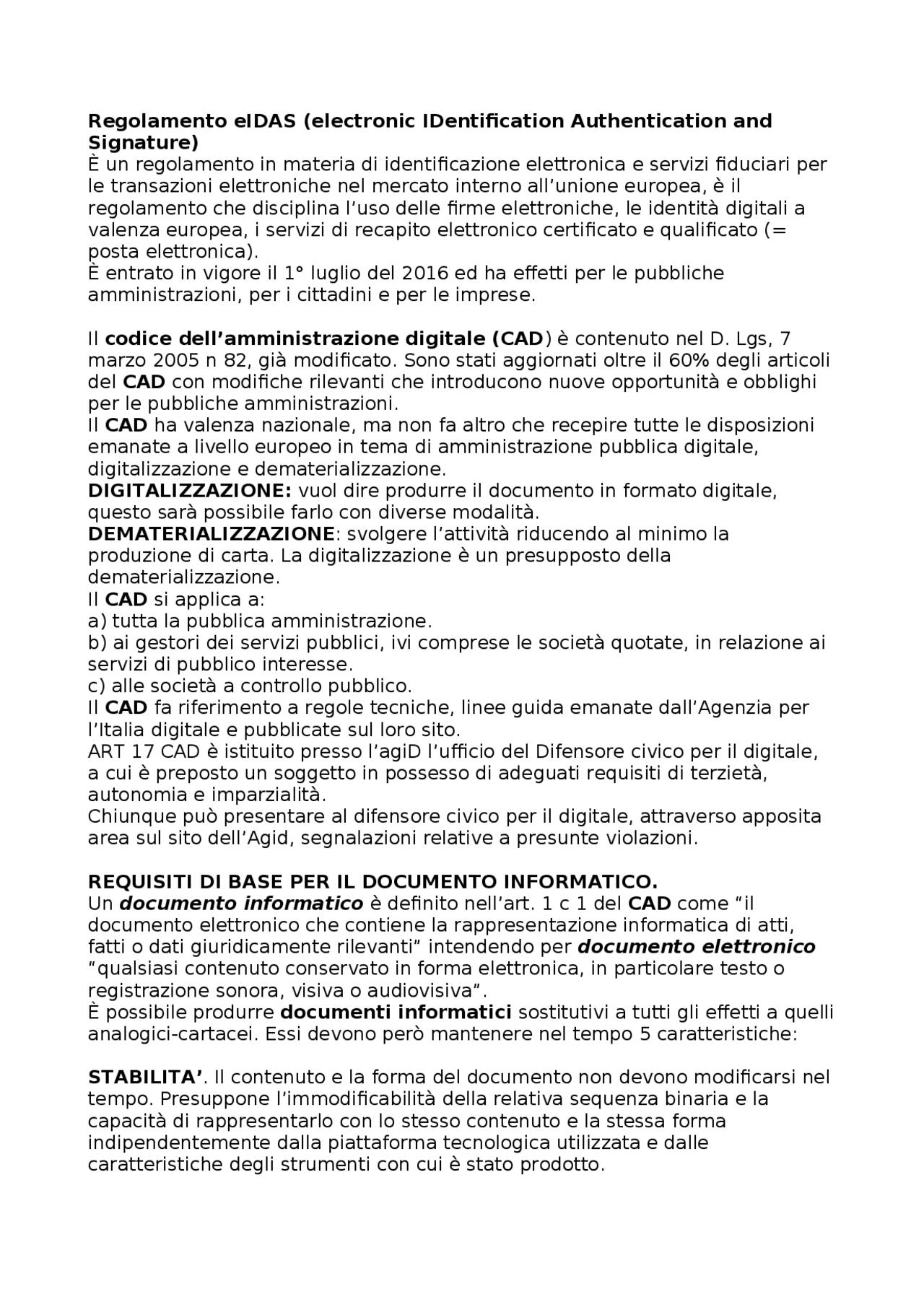 Informatica Documentale | Appunti di Elementi di Informatica | Docsity