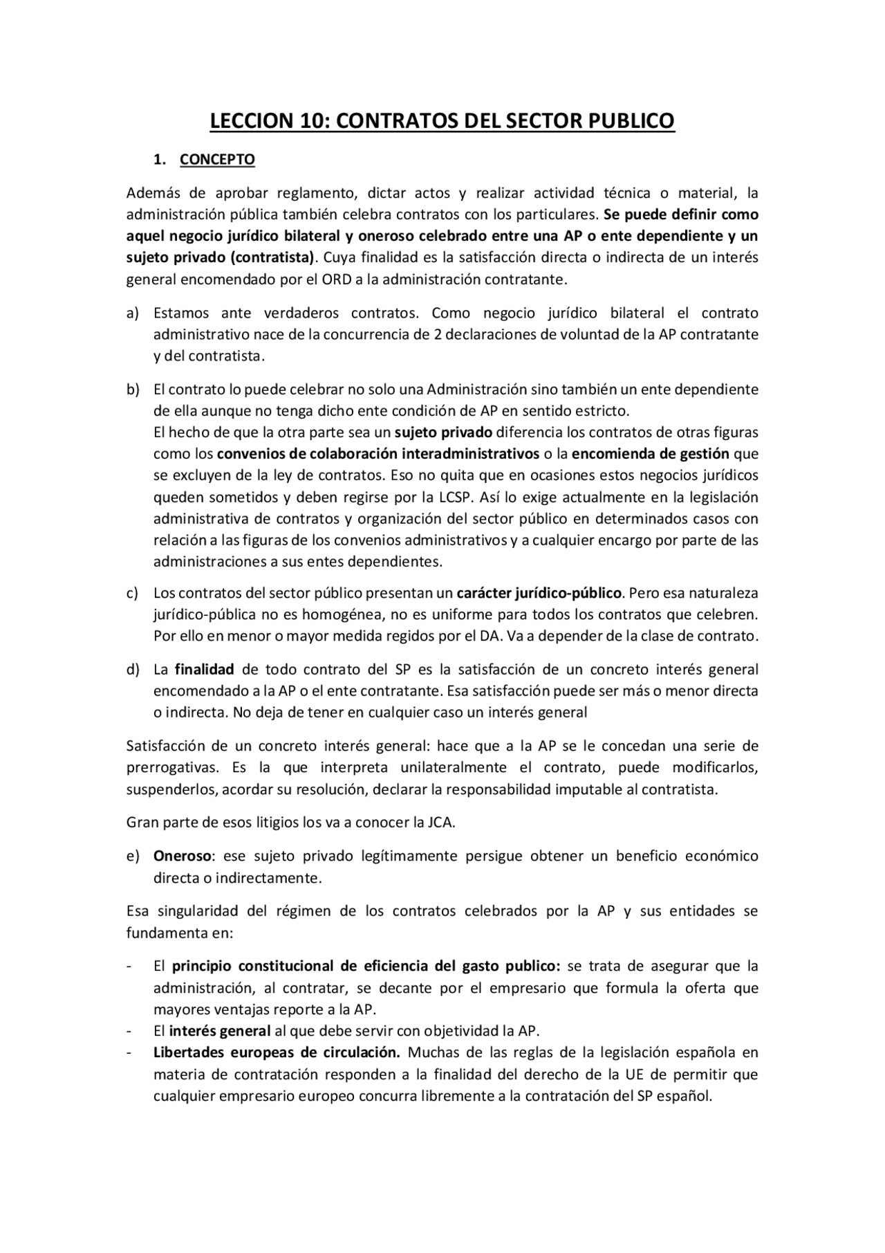 leccion 10 derecho administrativo 2 | Resúmenes de Derecho Administrativo | Docsity