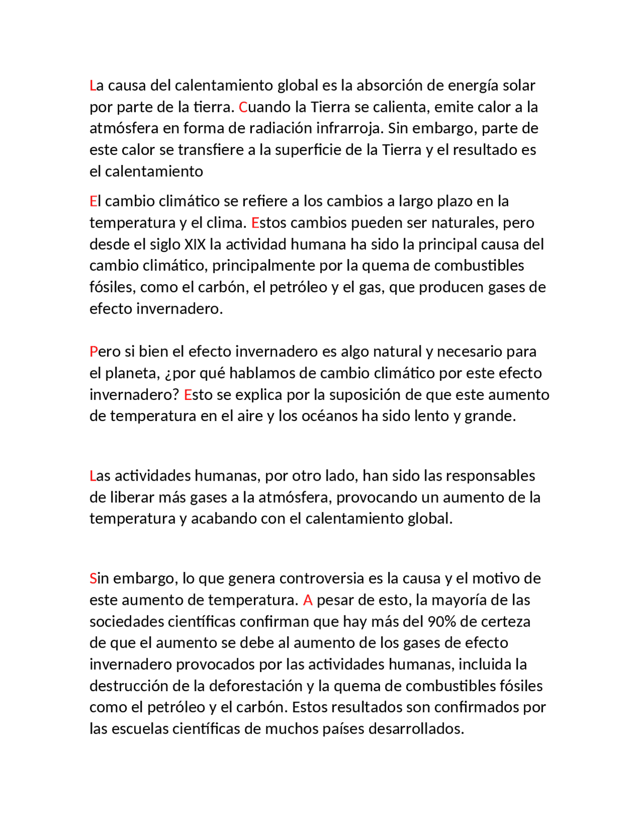 Tesis Calentamiento Global Apuntes De Geografía Docsity