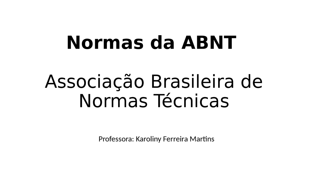 Slide Explicando As Normas Da Abnt Slides Português Gramática