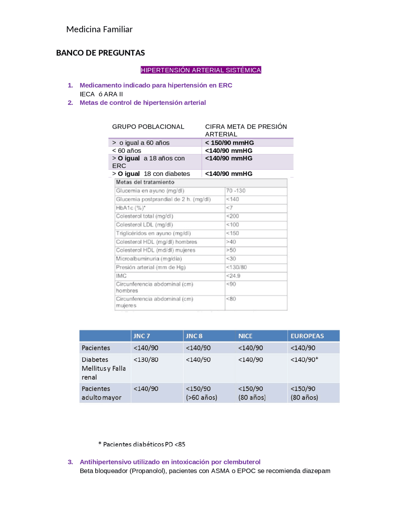 BANCO DE PREGUNTAS ROTACION MEDICINA FAMILIAR | Exámenes de Medicina Interna | Docsity