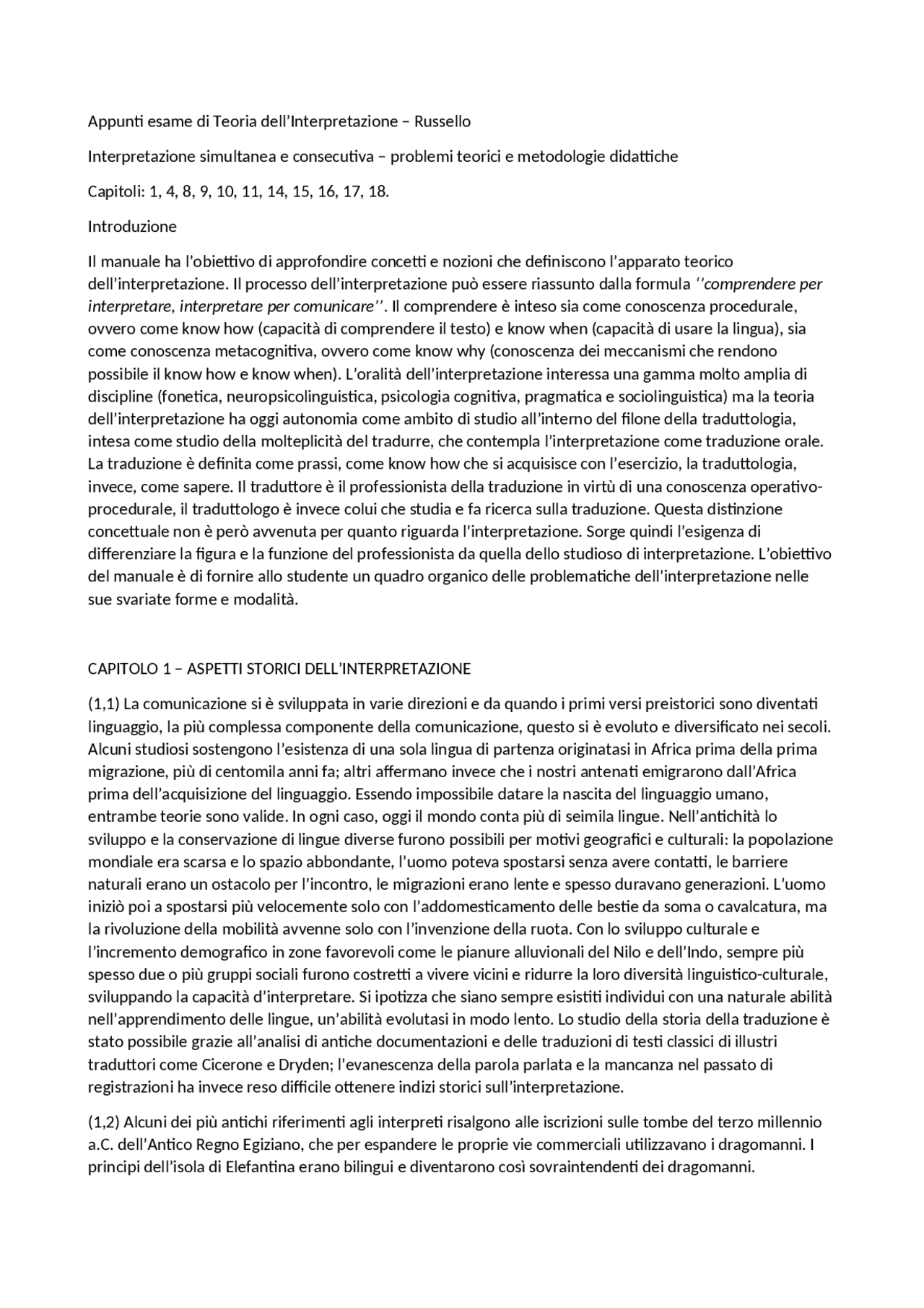 Falbo Interpretazione simultanea e consecutiva, problemi teorici e metodologie didattiche ...