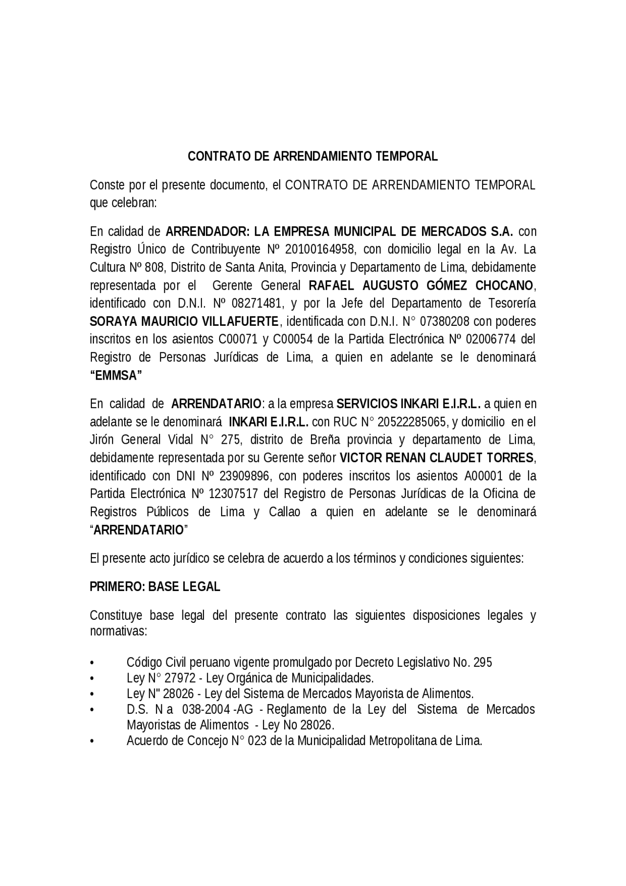 FORMATO DE ADENDA FORMATO DE ADENDA FORMATO DE ADENDA | Resúmenes de ...