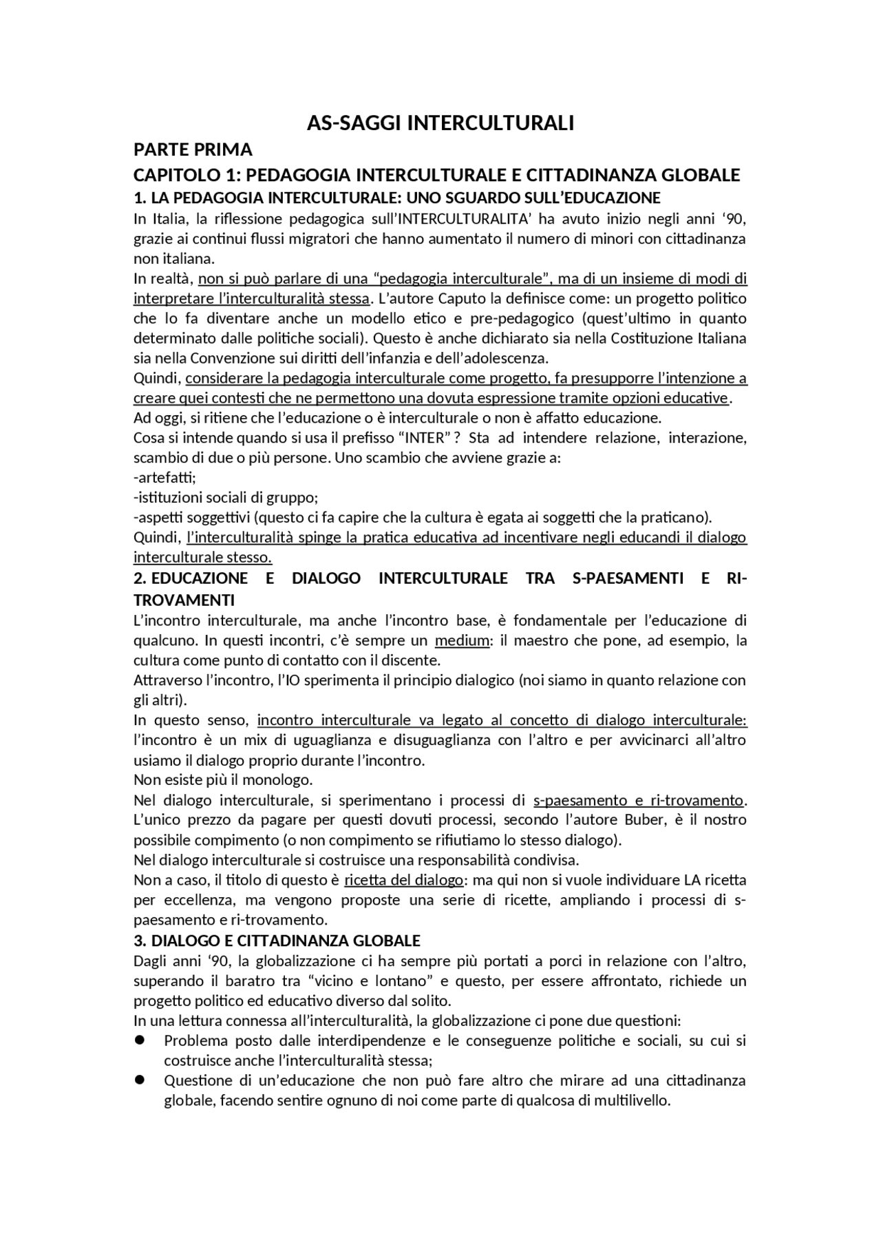 As Saggi Culturaliriassunto Schemi E Mappe Concettuali Di Pedagogia