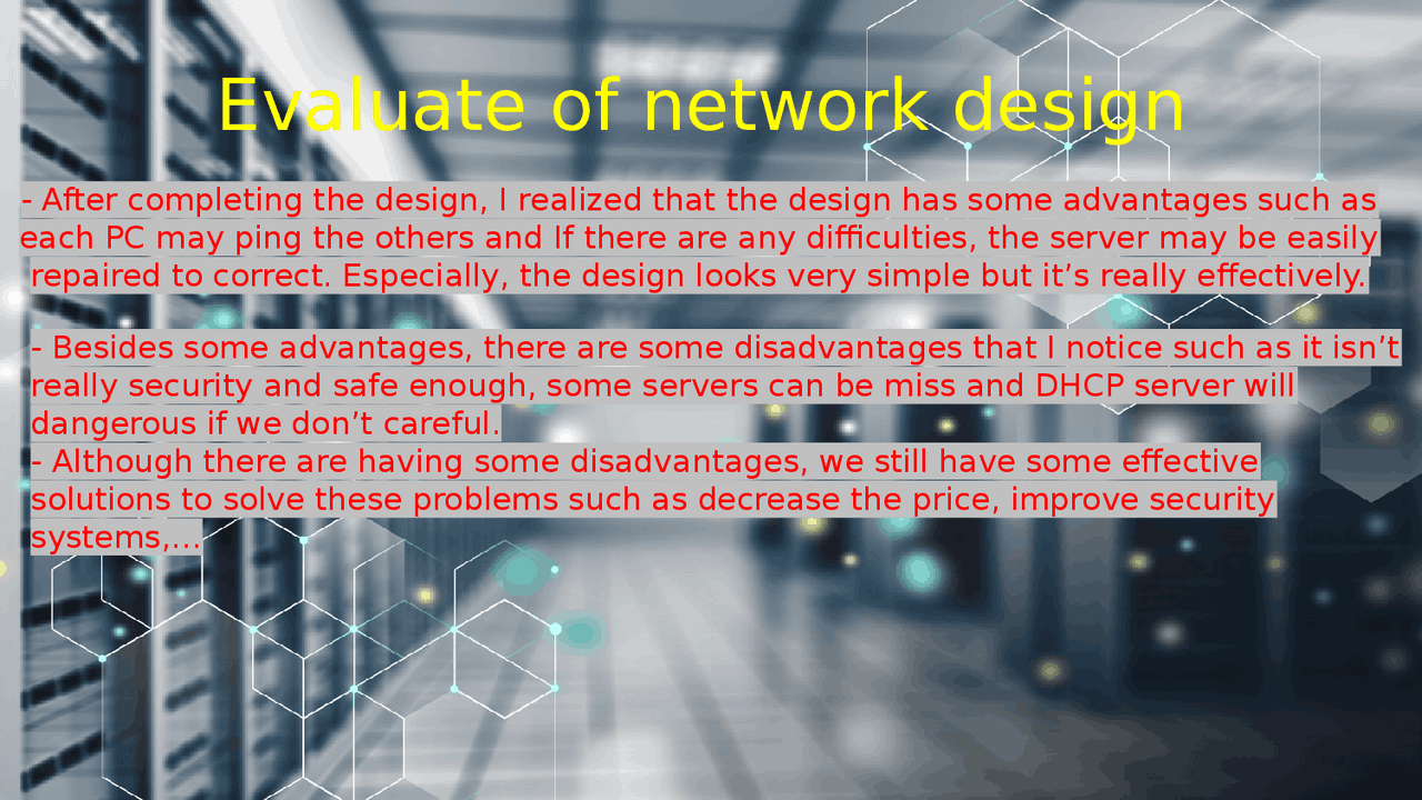 Evaluation of Network Design | Exercises Quantum Computing | Docsity