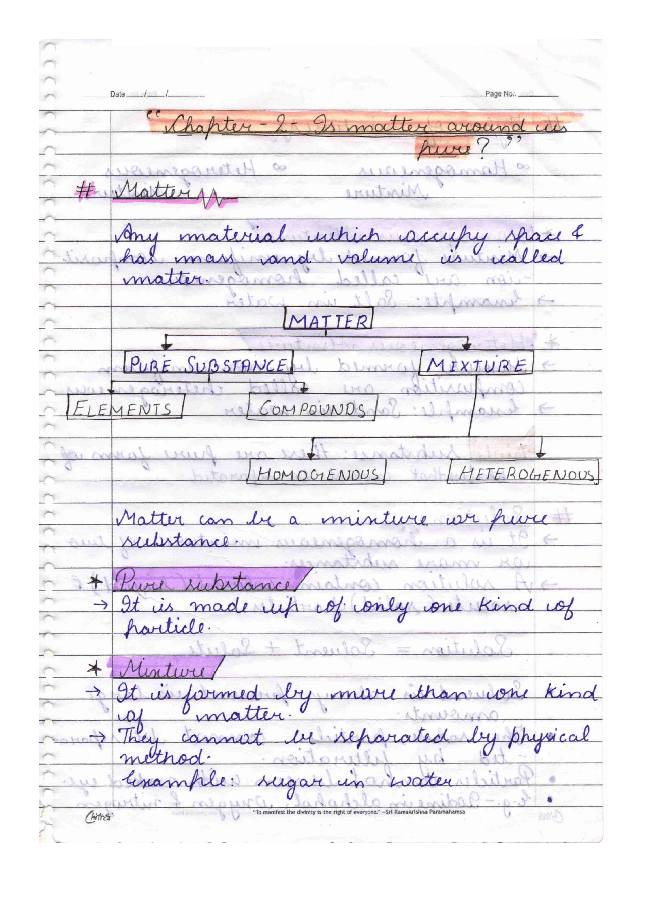 Is Matter Around Us Pure Lecture Notes Environmental Science Docsity