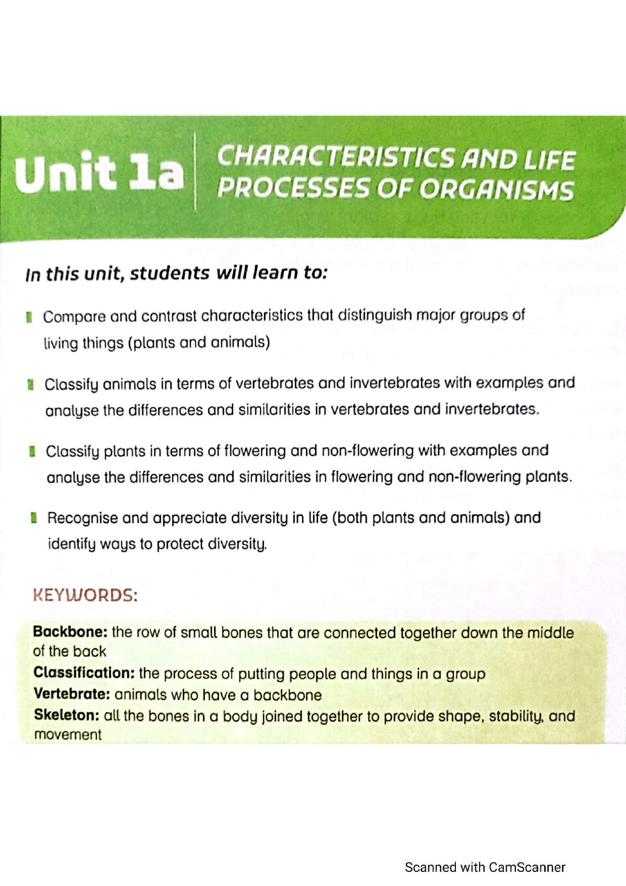 CHARACTERISTICS AND LIFE PROCESSES OF ORGANISMS | Study notes Biology ...
