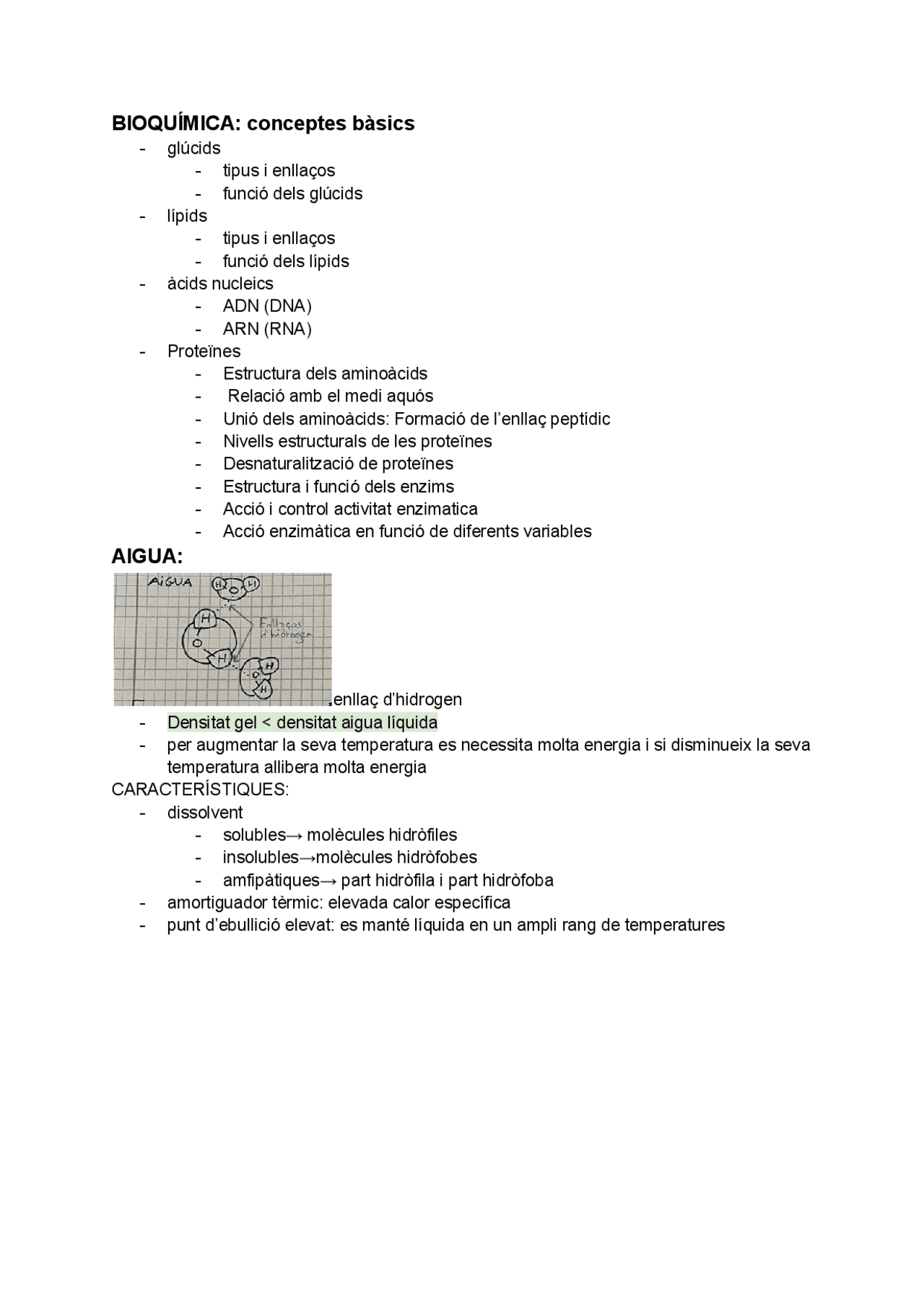 Resum Biologia 1 Batxillerat Resumos De Biologia Docsity