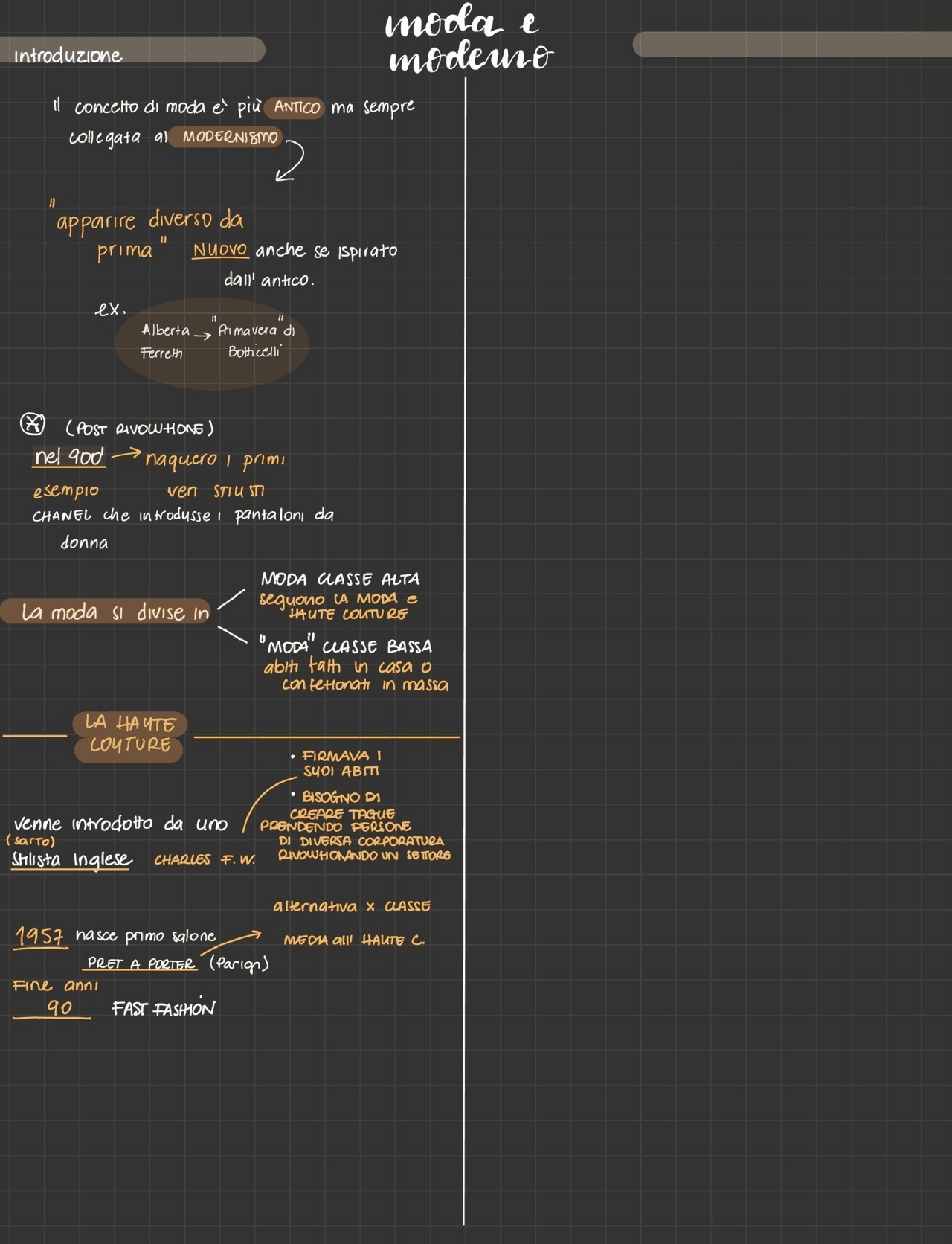Storia della moda e la differenza tra moda e moderno | Appunti di ...