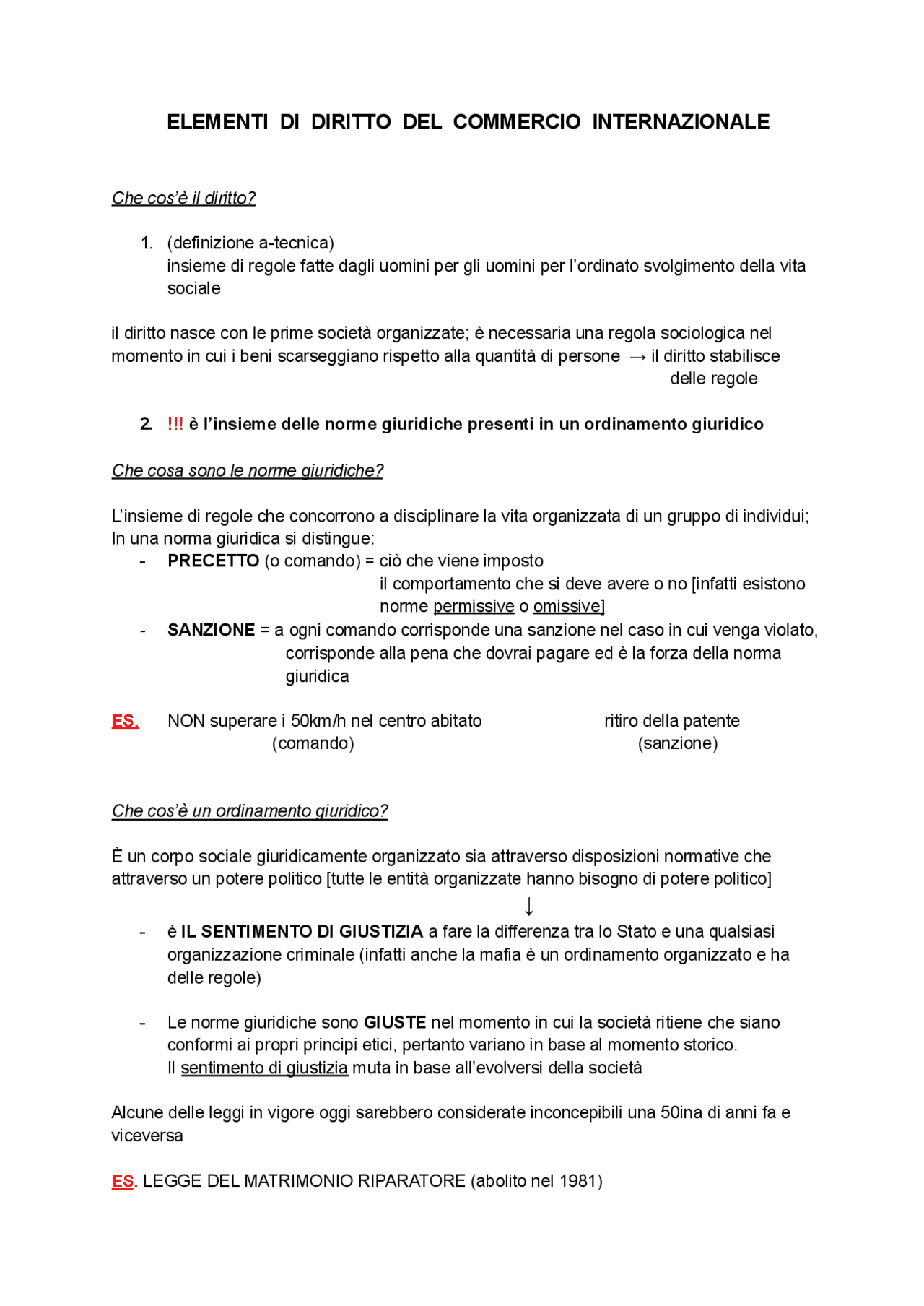 Elementi di diritto commerciale | Appunti di Diritto | Docsity