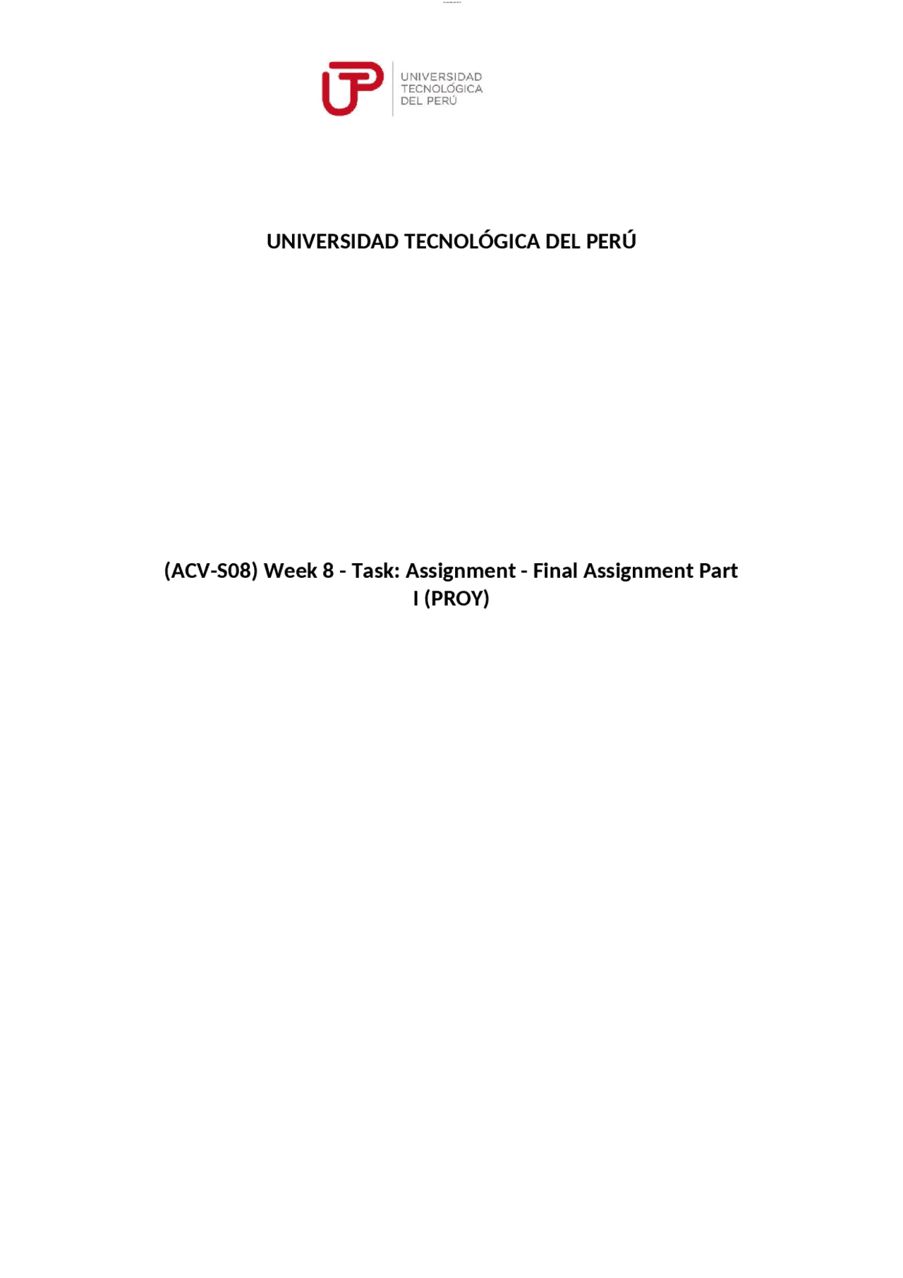 Acv S08 Week 8 Task Assignment Final Assignment Part I Proy Hugo Godoy